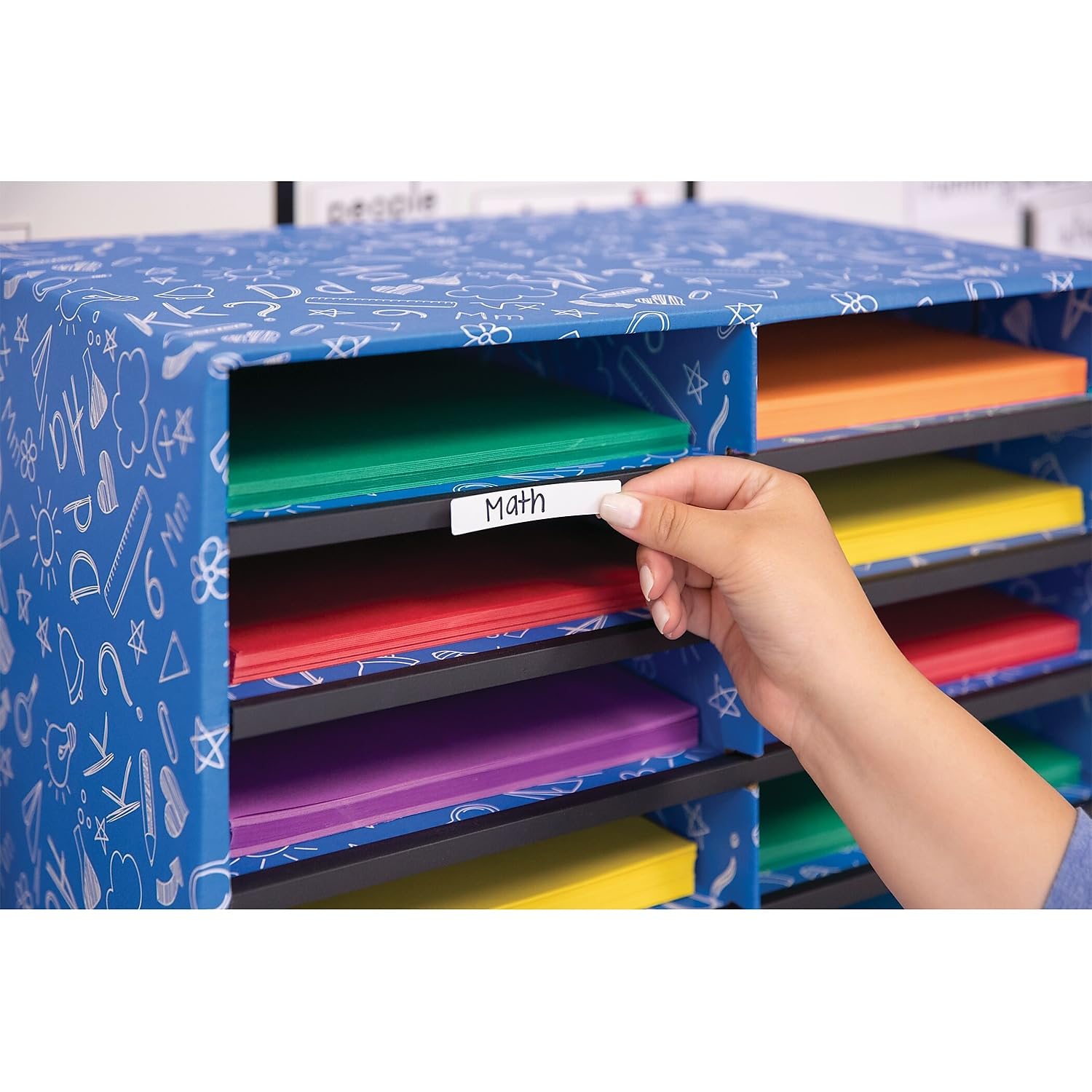 Bankers Box Classroom 10 Compartment Literature Organizer, Single (3384201)