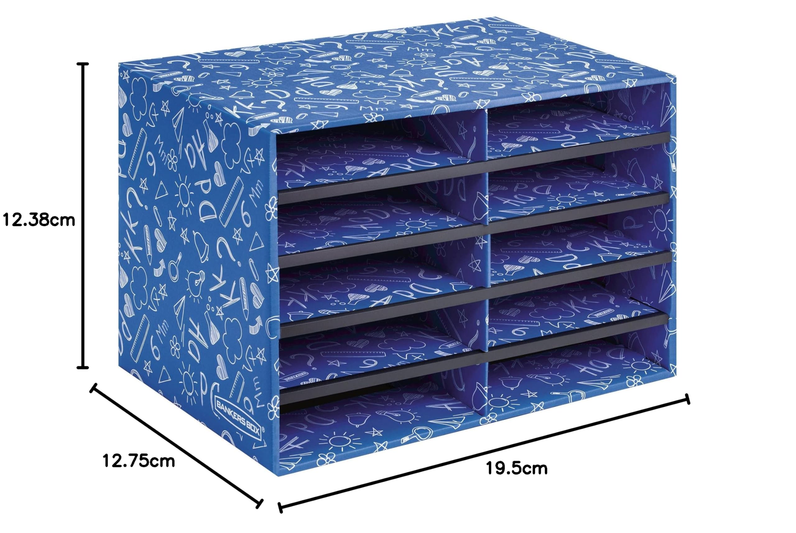 Bankers Box Classroom 10 Compartment Literature Organizer, Single (3384201)
