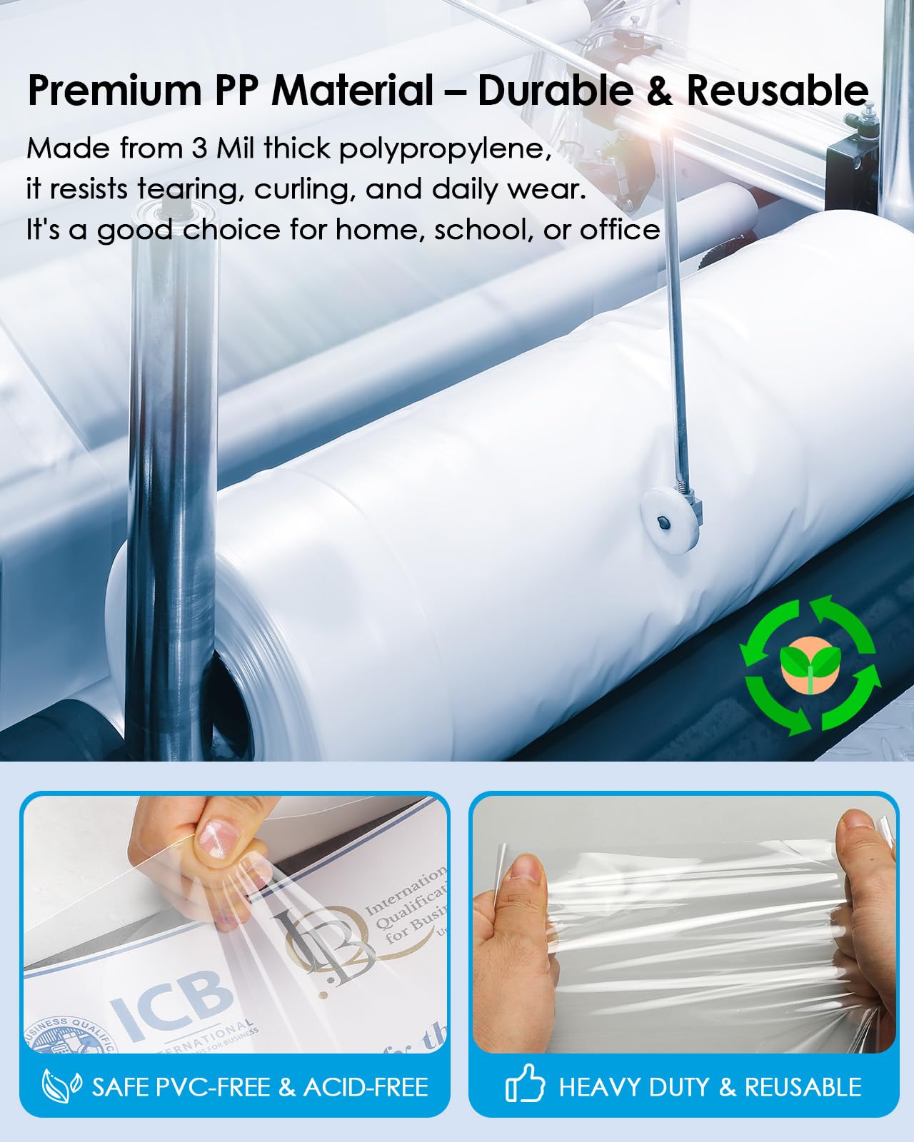 KTRIO Heavyweight Sheet Protectors 5.5 x 8.5 inch, Clear Page Protectors for Mini 3 Ring Binder, Plastic Sleeves for Binders, Top Loading Paper Protector, 60 Pack