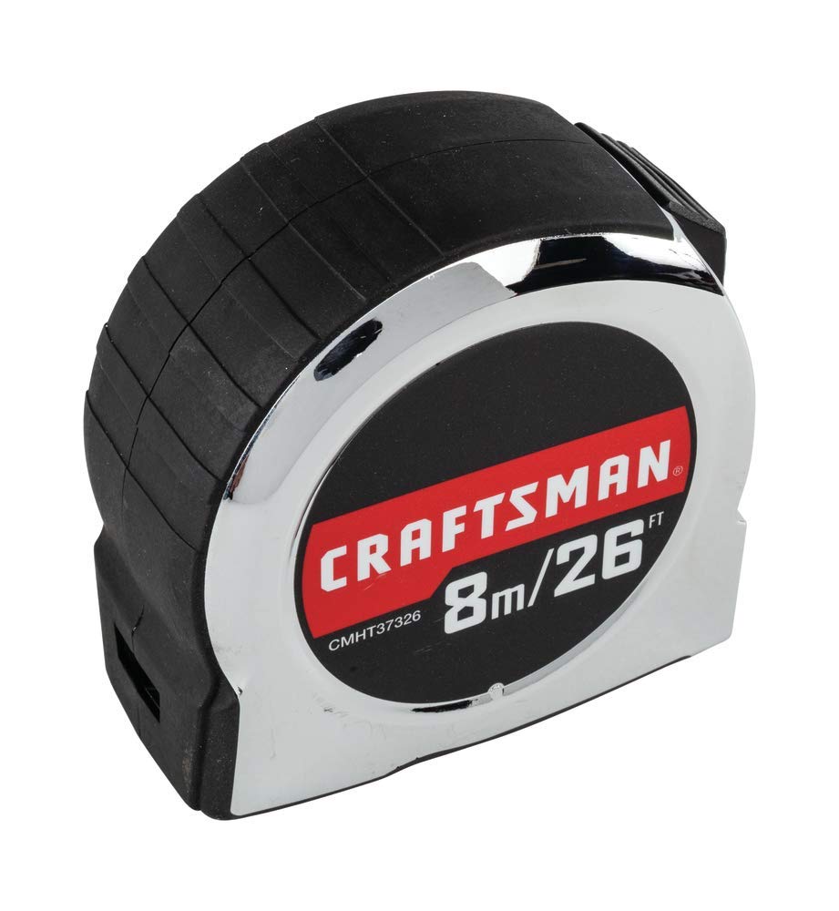 CRAFTSMAN Tape Measure, Chrome Classic, 8-Meter (CMHT37326S)