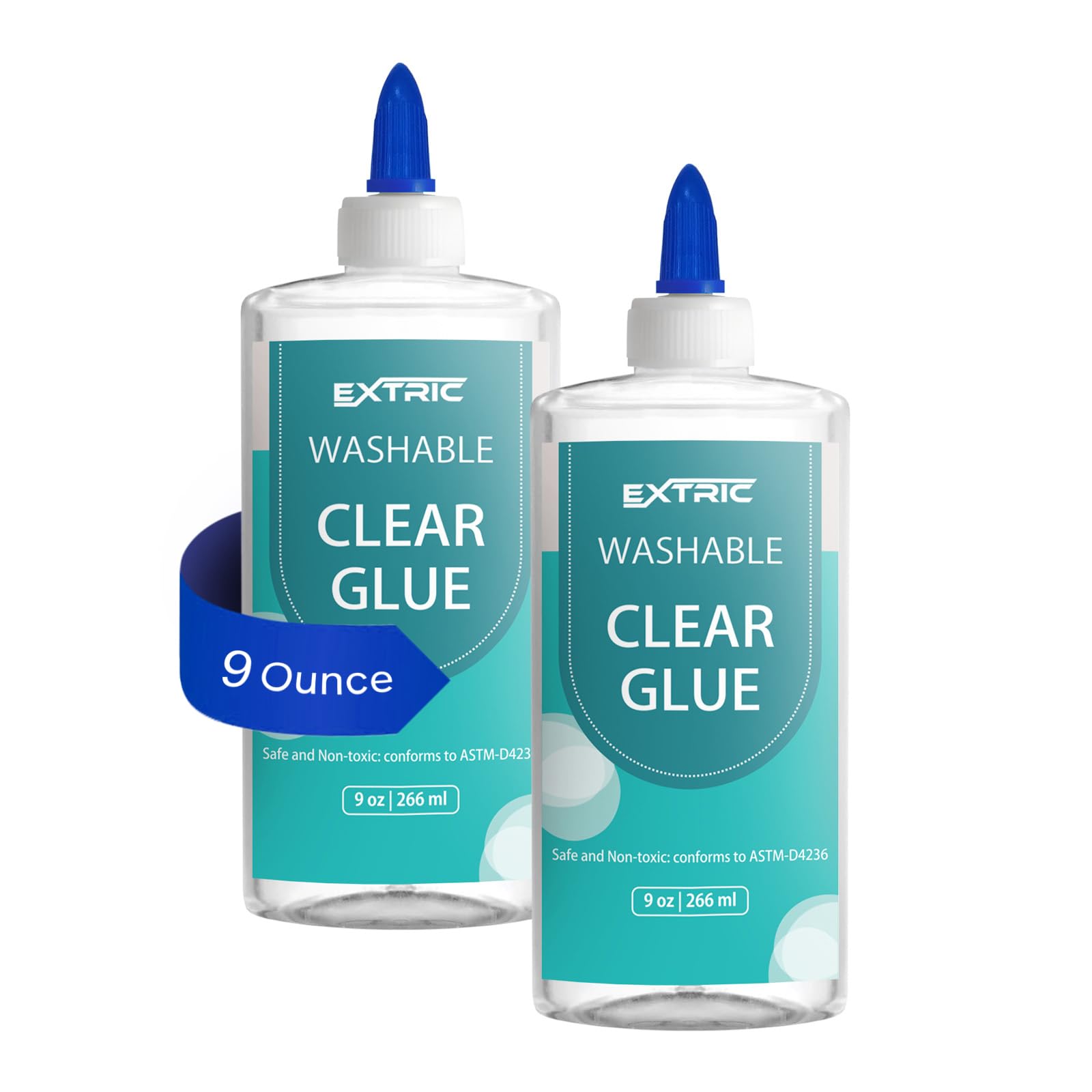 Elmer's Liquid School Glue, Clear, Washable, 9 Ounces, 1 Count Pack of 2