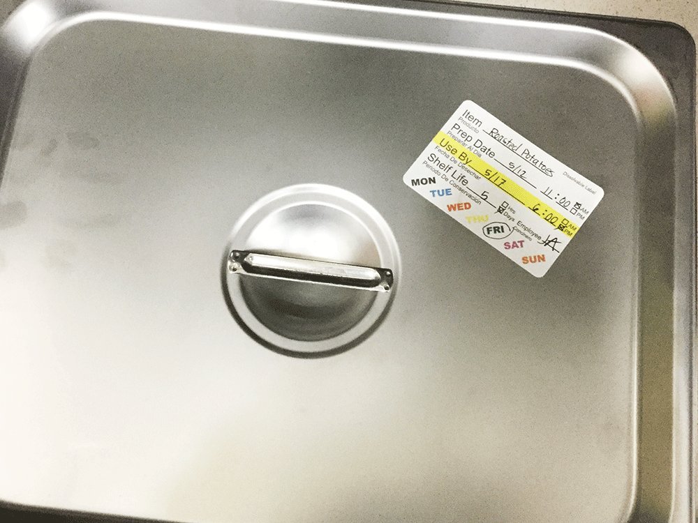 Dissolvable Food Rotation Labels, 2β x 3β Adhesive Stickers, 500-Pack