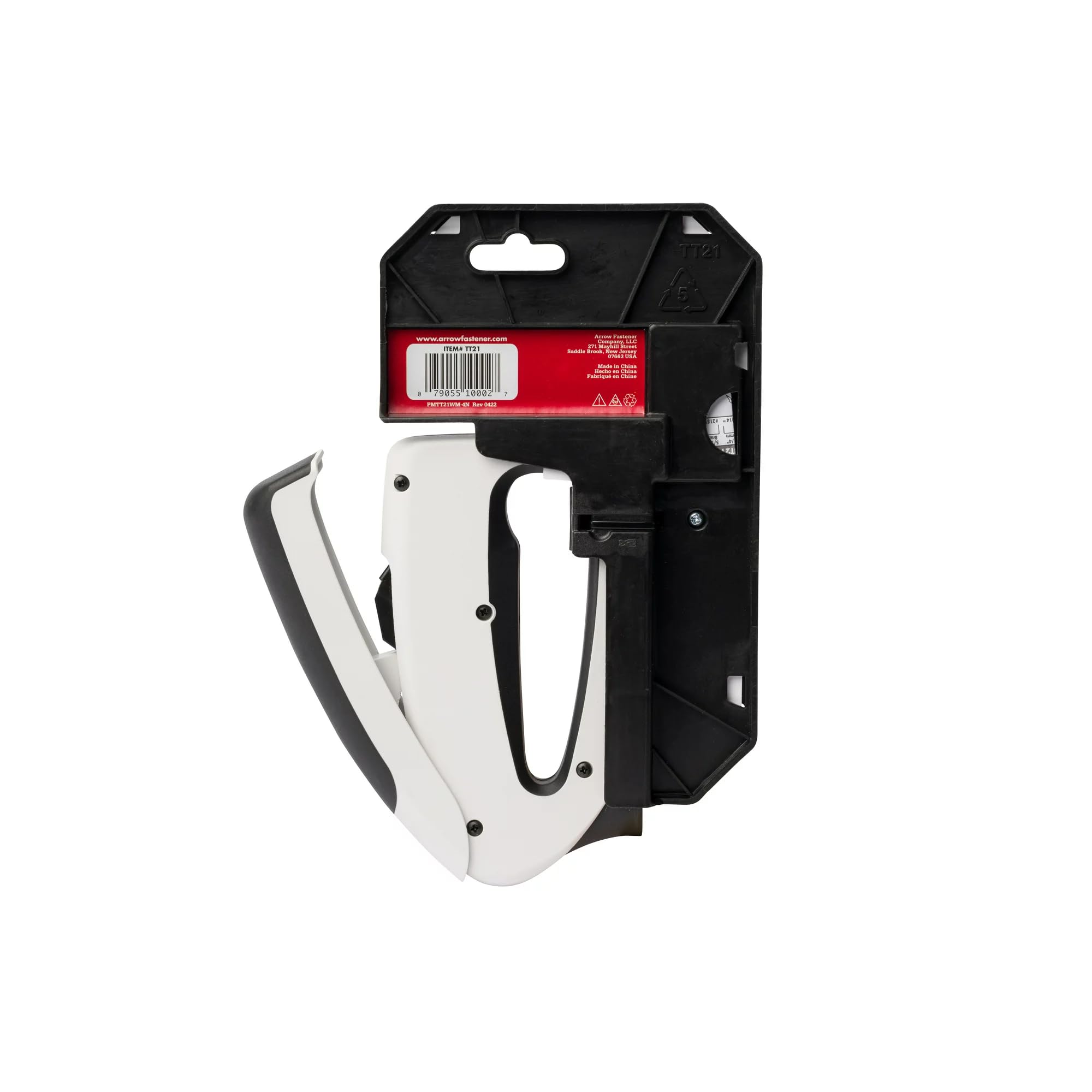 Arrow TT21 TruTac Forward Action Staple Gun, Manual Push Stapler for Upholstery, Crafts, Decorating, and Repairs, Fits JT21 Thin Wire Staples