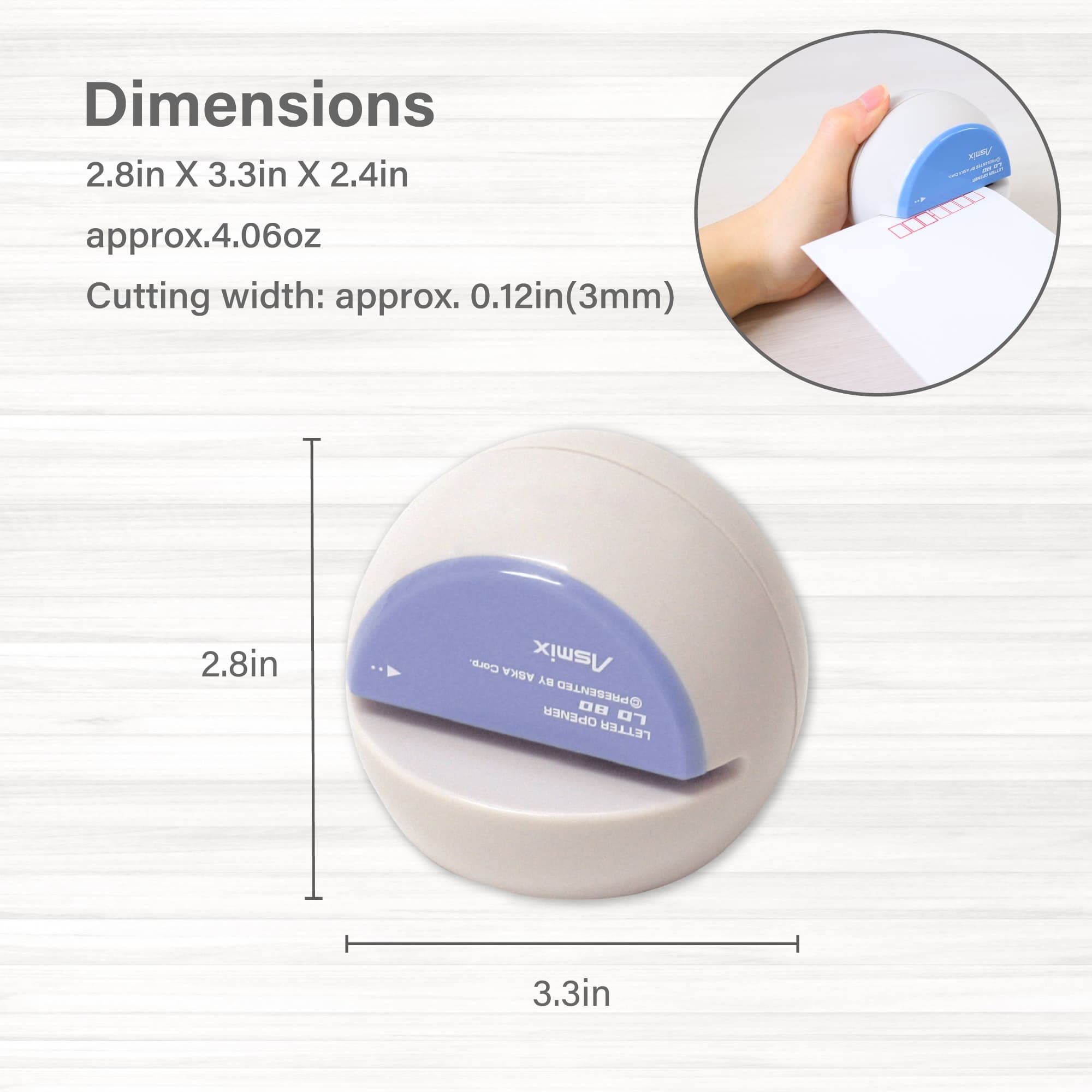 Electric letter opener, Letter openers envelope, Envelope opener, Blue Asmix LO80B (Japan import)