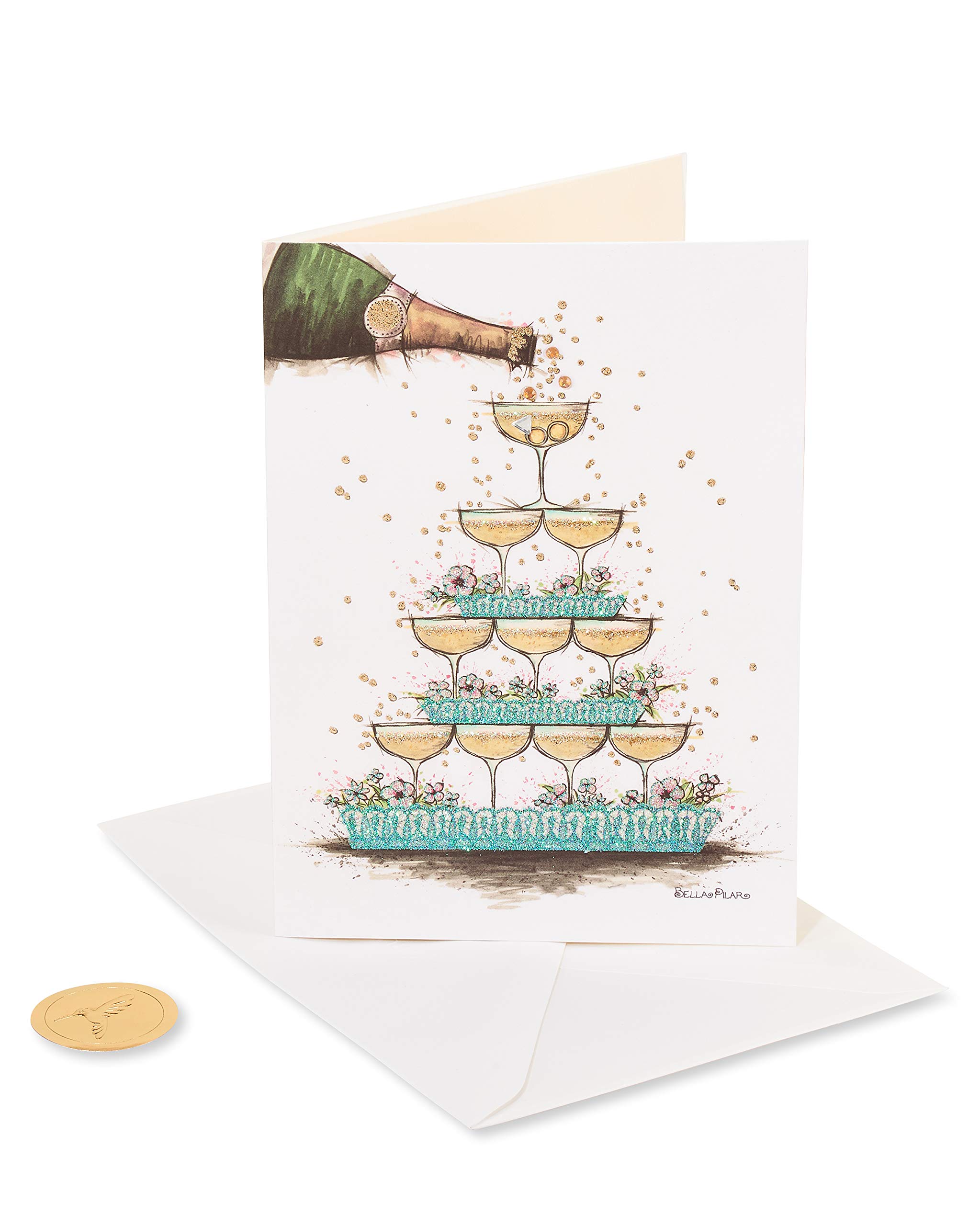 Papyrus Wedding Card - Designed By Bella Pilar (Overflowing with Love)