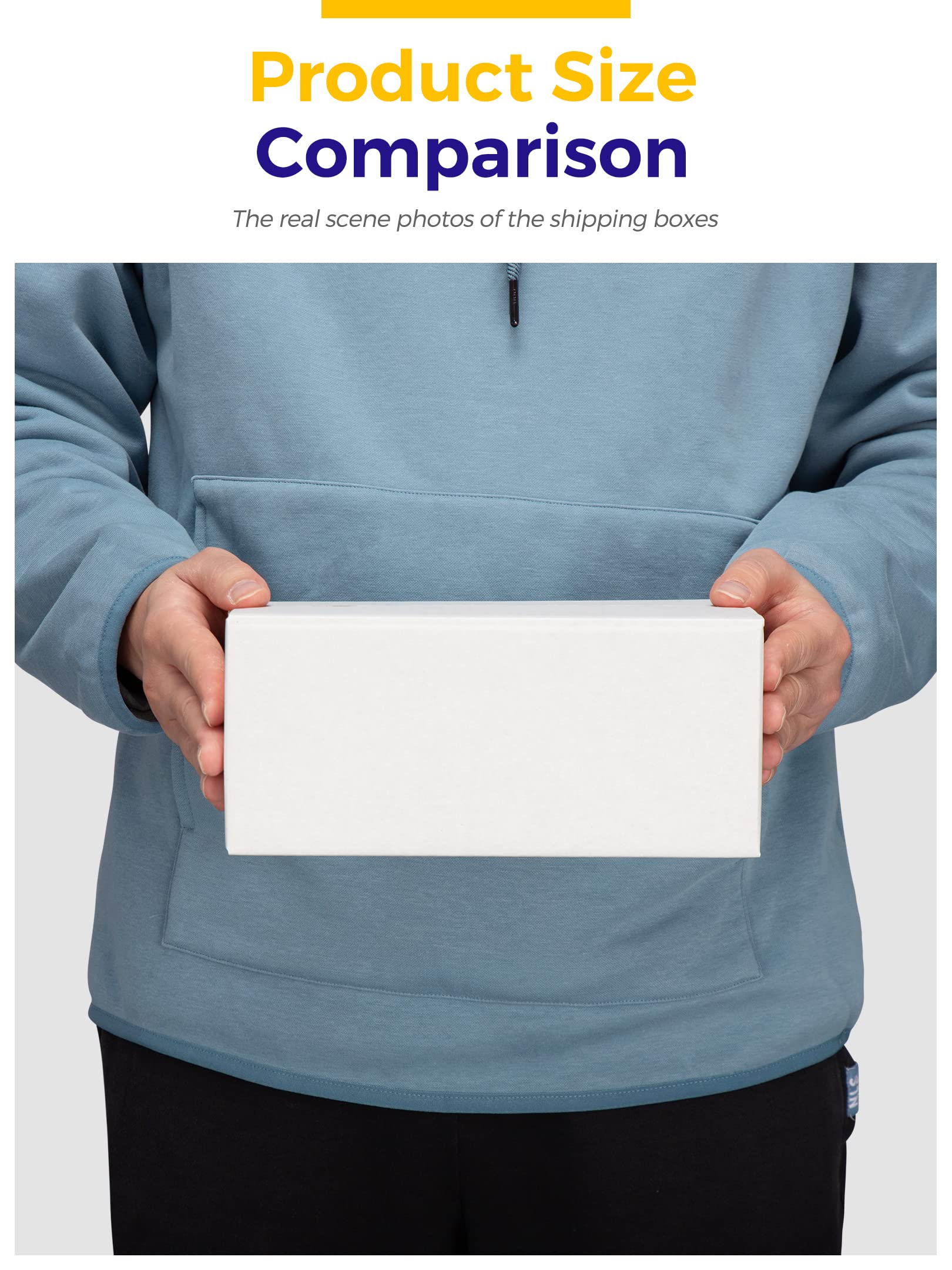 MESHA White Corrugated Mailing Box 9X6X4 Shipping Boxes Cardboard For Small Business Packaging Mailer 25PACK