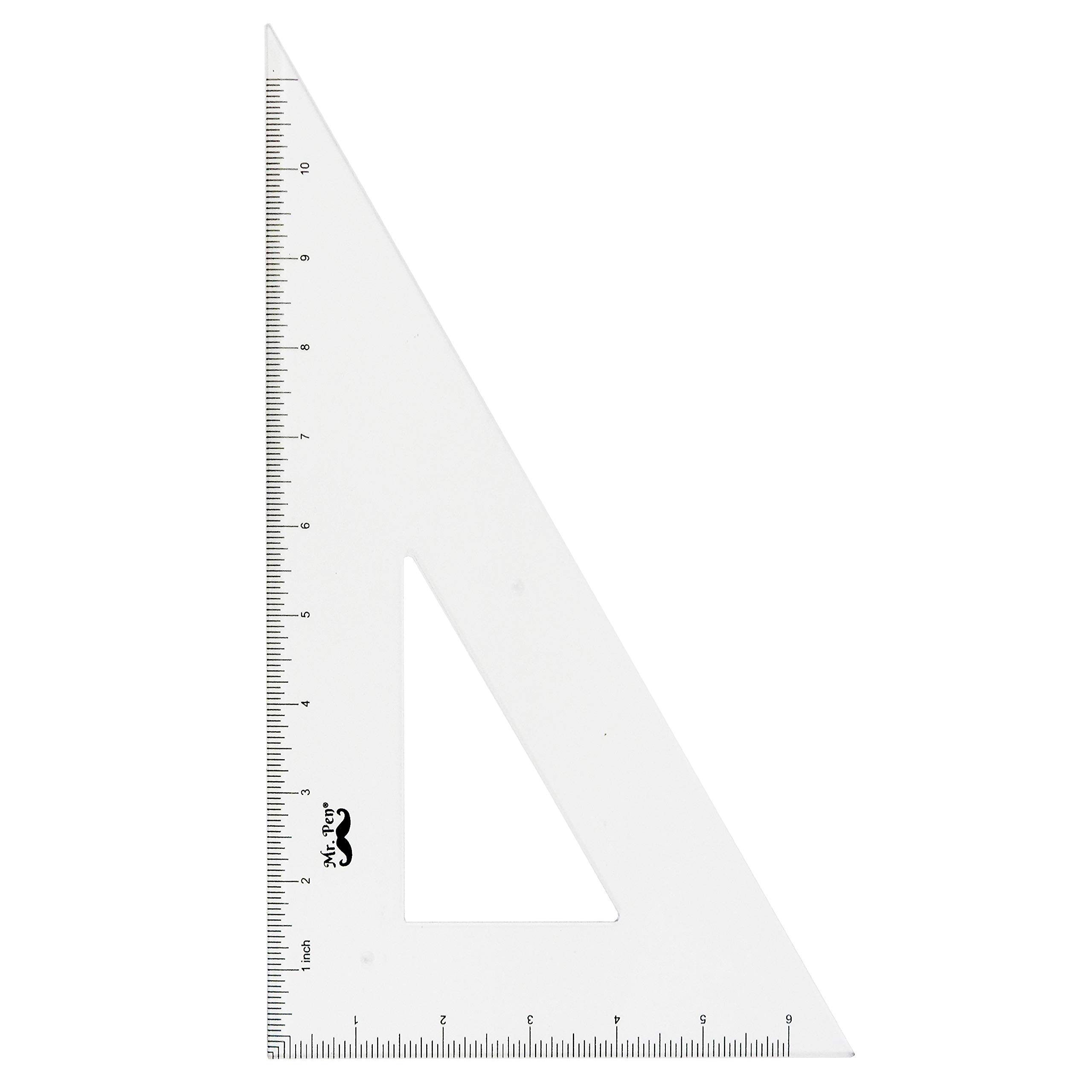 Mr. Pen Architectural Triangular Ruler Set with 12 Inch Triangular Scale, 11 Inch 30/60 and 8 Inch 45/90 Triangles