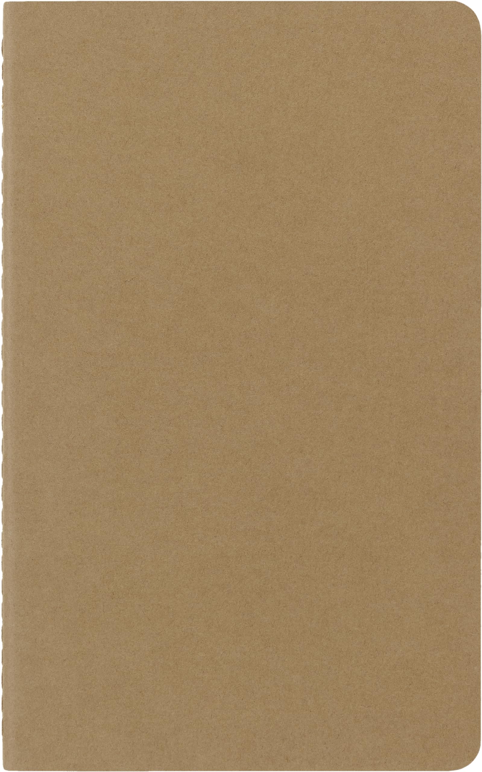 Moleskine Cahier Journal, Soft Cover, Large (5" x 8.25") Ruled/Lined, Kraft Brown, 80 Pages (Set of 3)