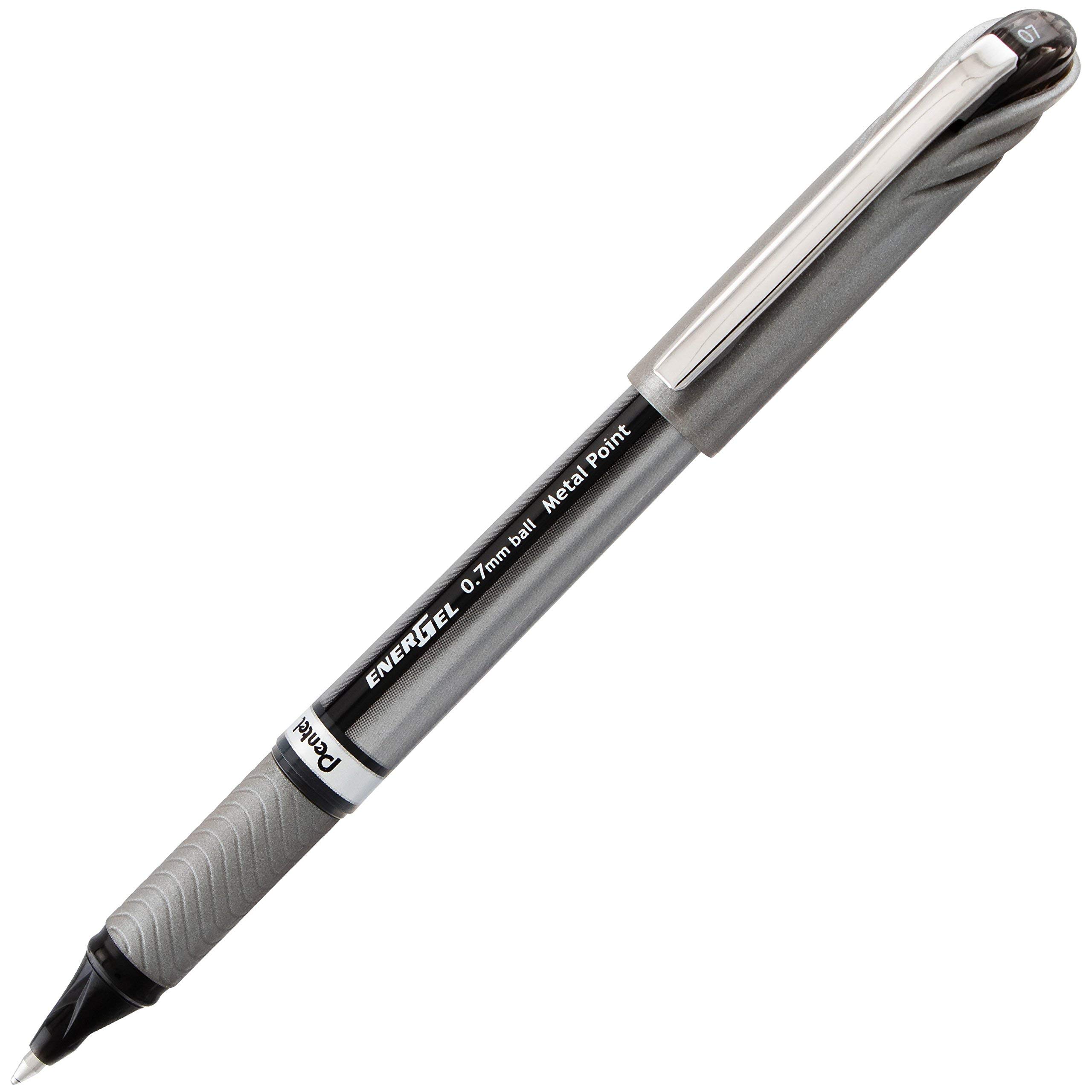 Pentel® EnerGel™ NV Liquid Gel Pens, Medium Point, 0.7 mm, 54% Recycled, Black Ink, Pack Of 12 Pens