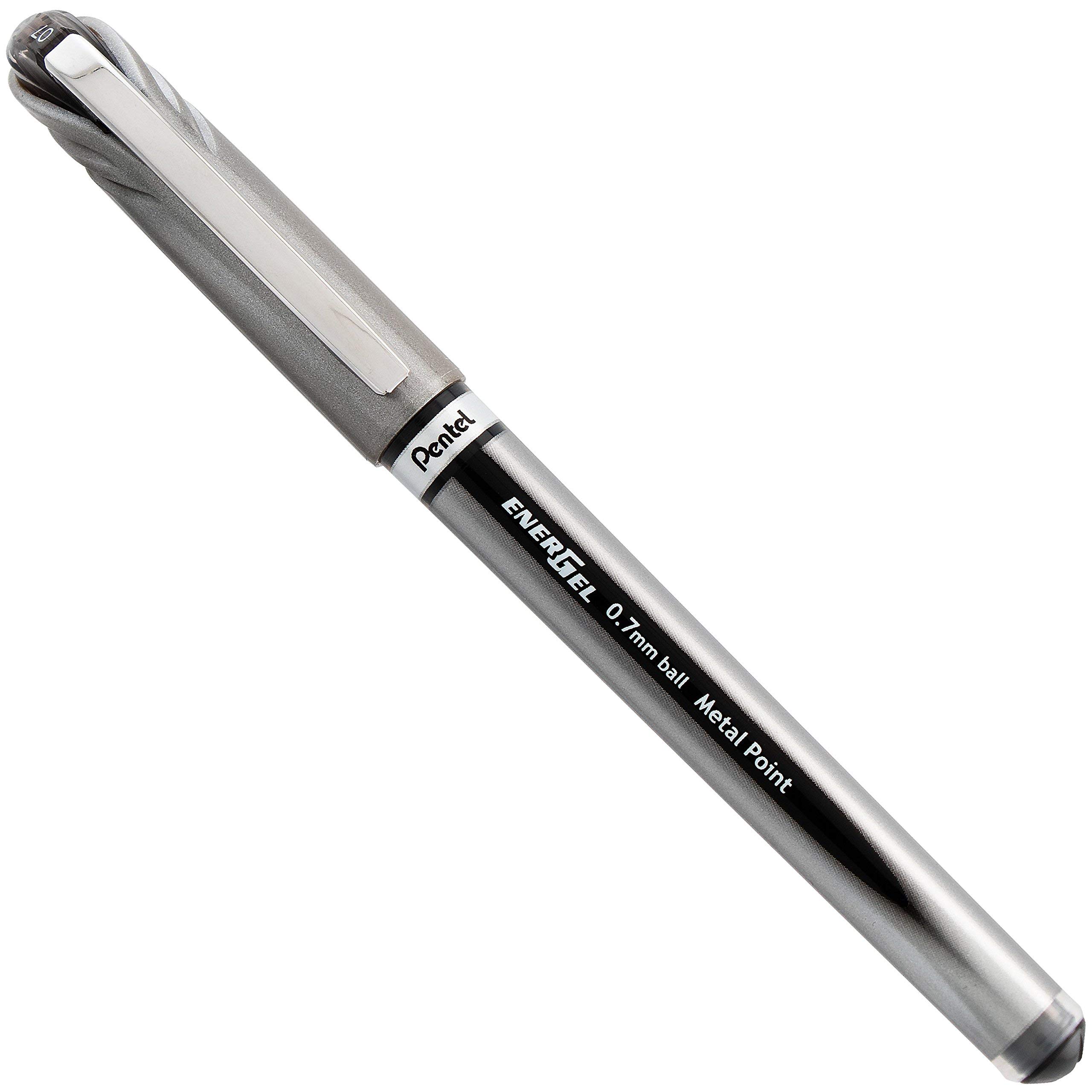 Pentel® EnerGel™ NV Liquid Gel Pens, Medium Point, 0.7 mm, 54% Recycled, Black Ink, Pack Of 12 Pens
