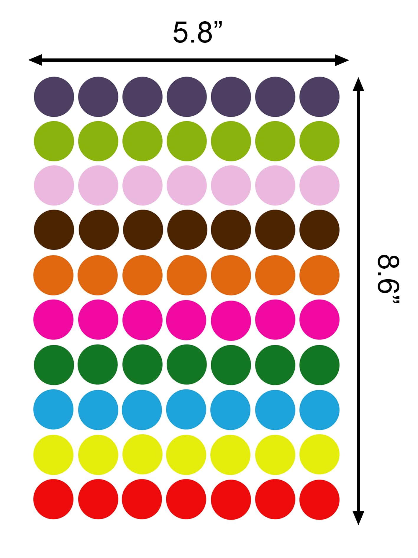 Blesstur 1050 PCS Dot Stickers- Circle Stickers, 10 Color Style Colorful Round Coding Label Sticker for Office,Student Classroom , 0.75 inches , 70 Labels per Sheet
