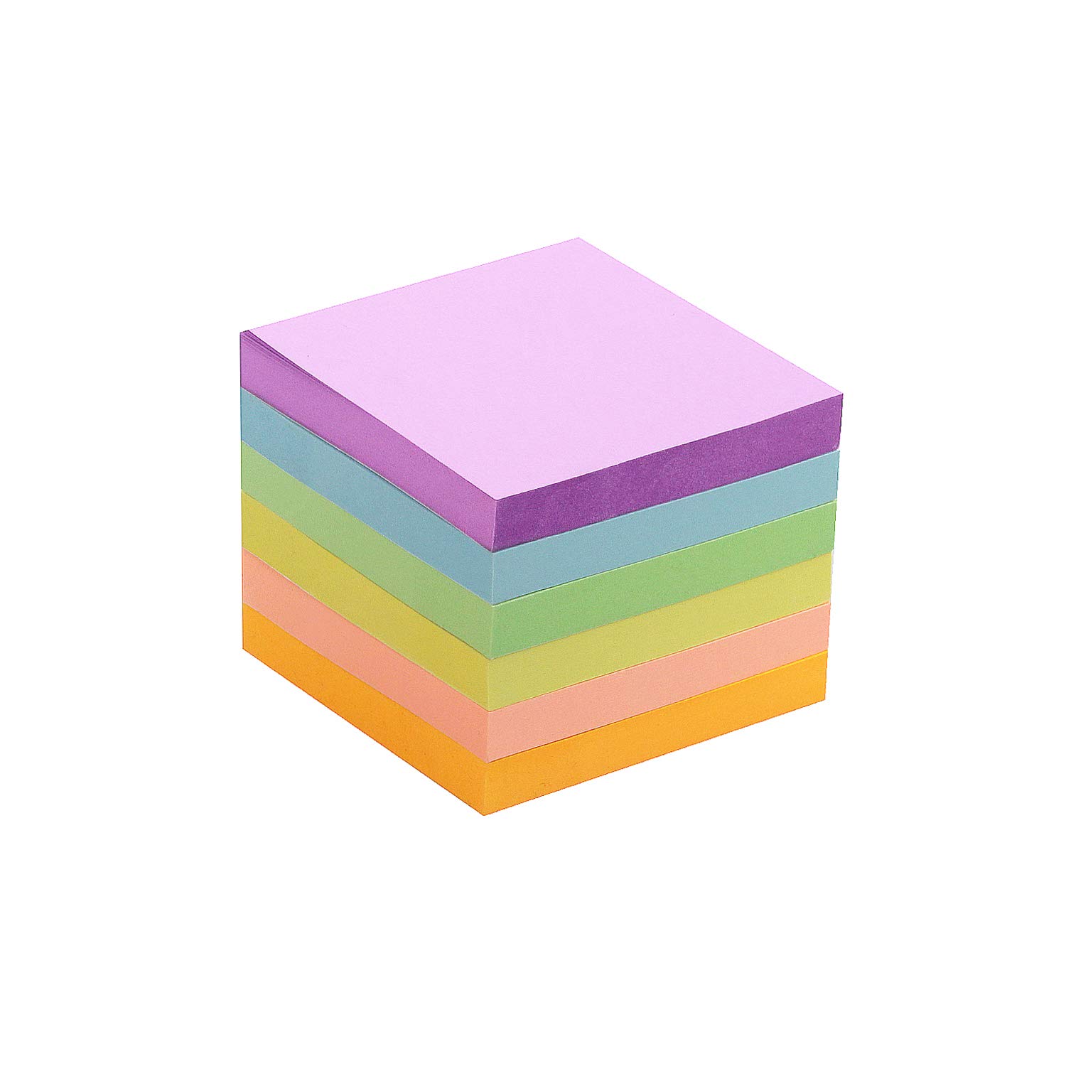 Early Buy Sticky Notes 3x3 Self-Stick Notes 6 Pads, 6 Pastel Color, 100 Sheets/Pad