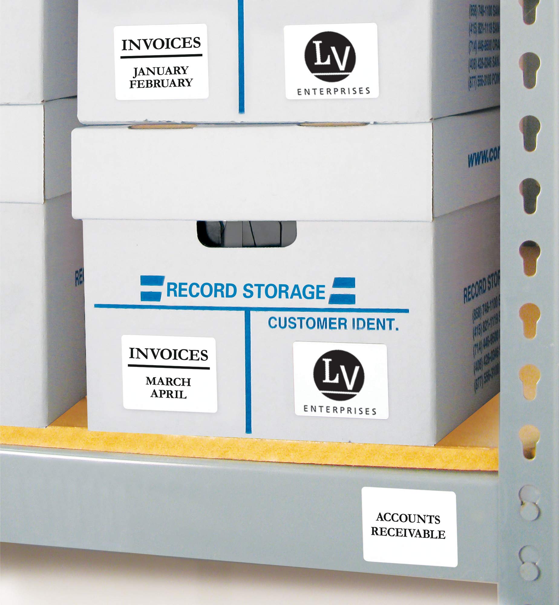 Avery ID Labels, Sure Feed Technology, Permanent Adhesive, 2" x 2-5/8", 225 Labels (6572)