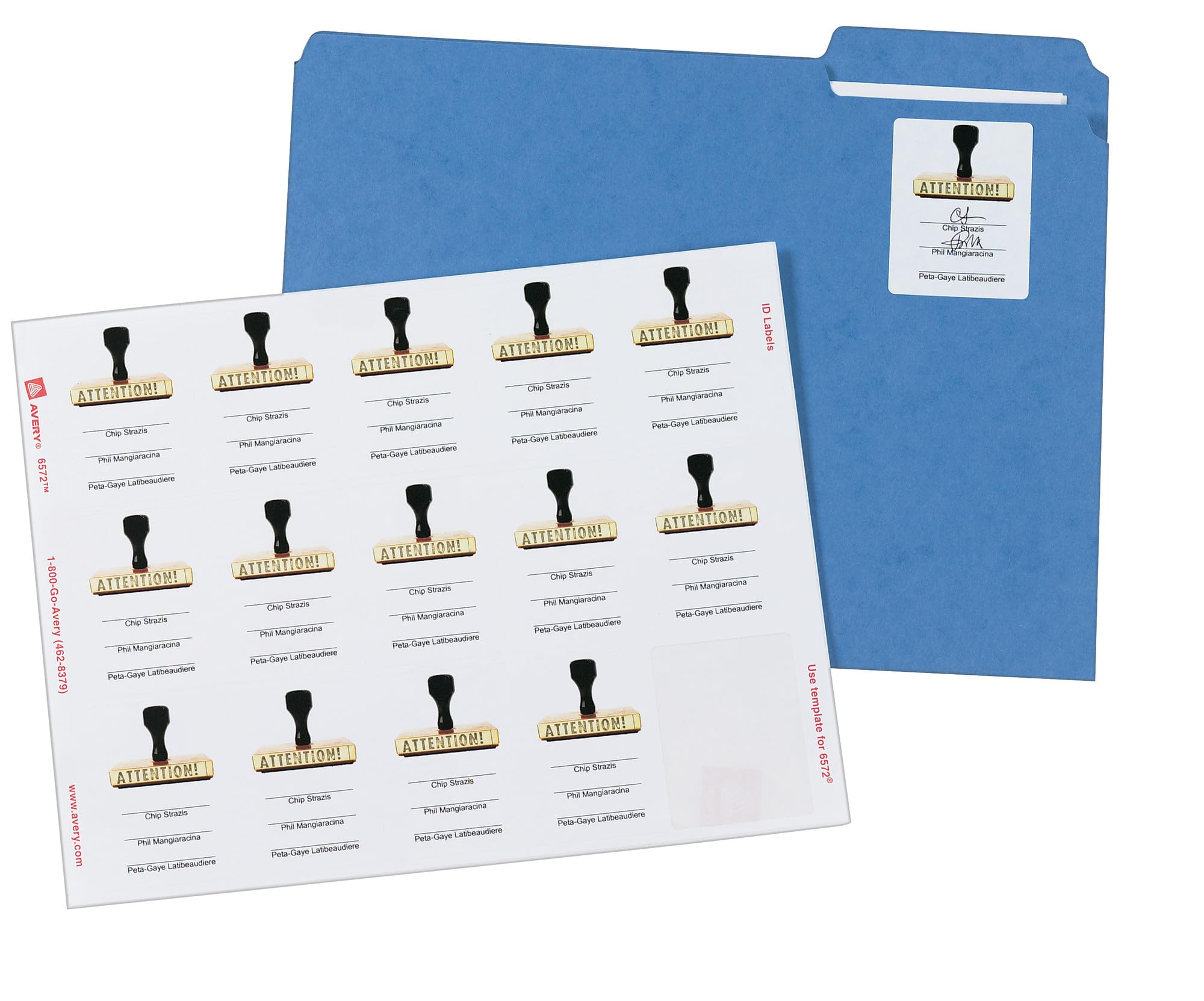 Avery ID Labels, Sure Feed Technology, Permanent Adhesive, 2" x 2-5/8", 225 Labels (6572)