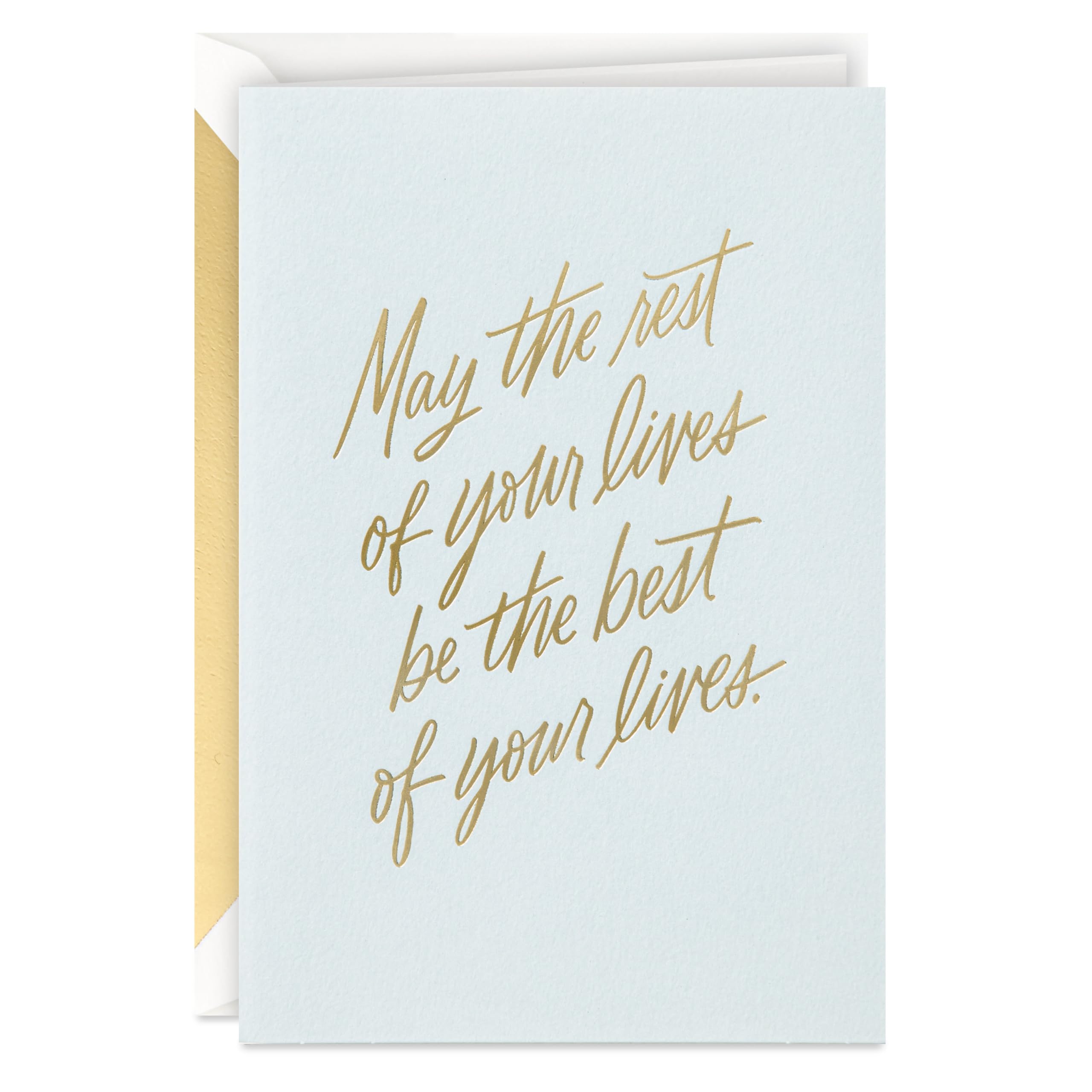 Hallmark Signature Wedding Card, Bridal Shower Card, Engagement Card (Rest of Your Lives) (5RZH1241)