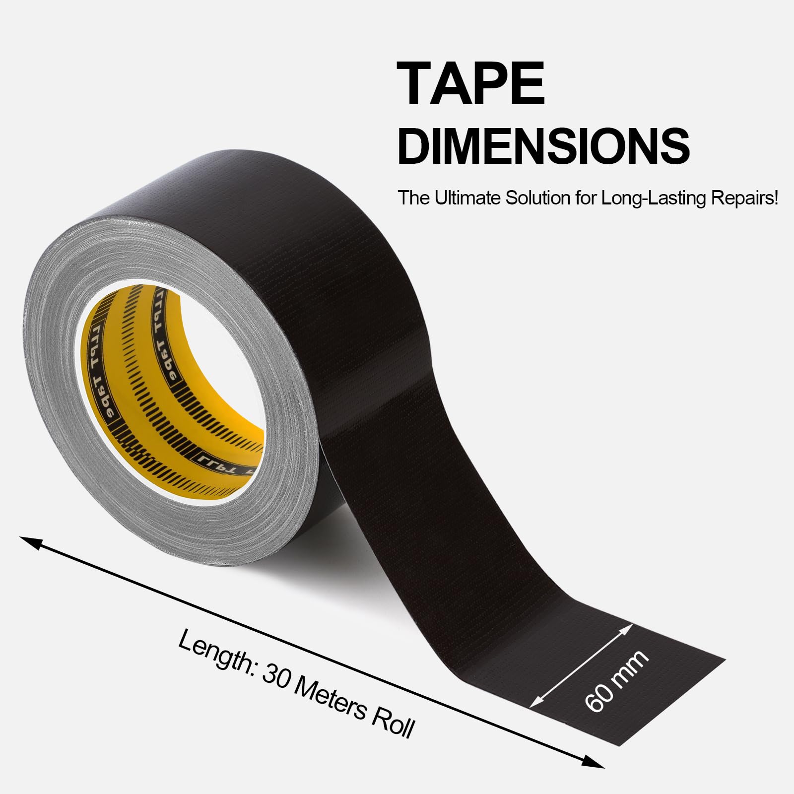 LLPT Premium Dark Brown Duct Tape - Strong Adhesive & Easy Tear