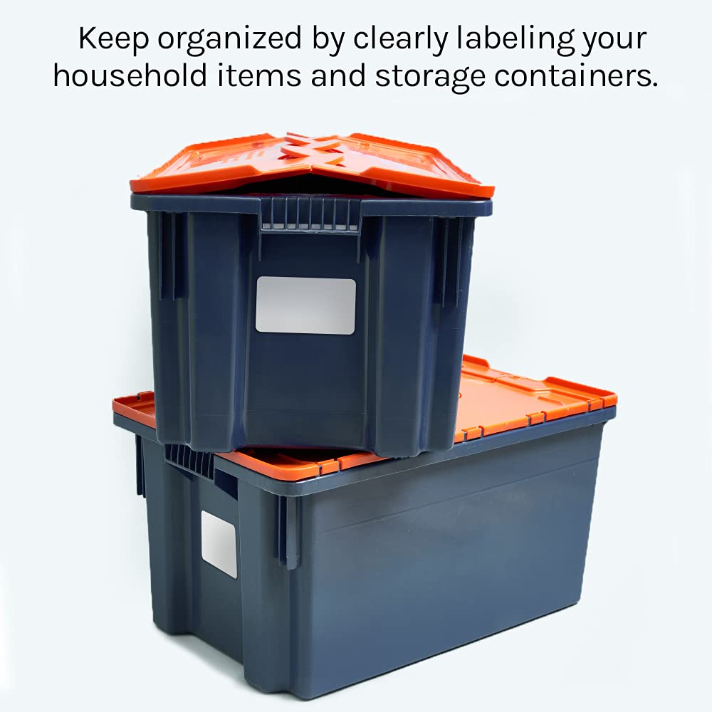Premium Label Supply White Sticker Half Sheet Labels – 8.5" x 5.5" – Laser/Inkjet Compatible – (2 Labels/Sheet), 25 Sheets - 50 Total Adhesive Labels
