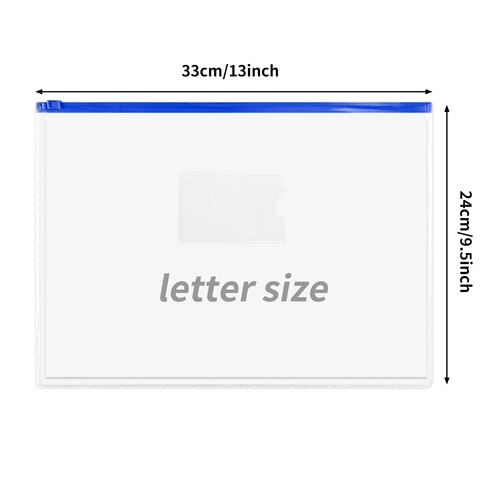 EOOUT 36pcs Plastic Envelopes Poly Zip Envelope Zipper File Folders, A4, Letter Size, 11 Colors, for School and Office Supplies