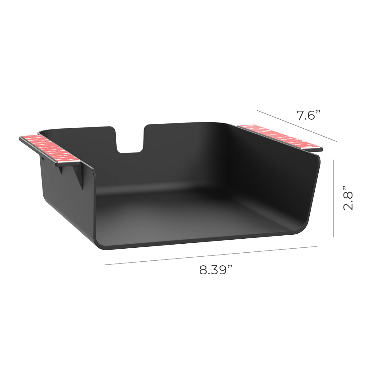 HumanCentric Under Desk Storage Shelf, Under Desk Drawer Organizer for Office Desks, Tables, Workstations, and Sit Stand Desk, Mount Under Desk Shelf Adds Storage Tray, Screw or Stick On Desk Drawer