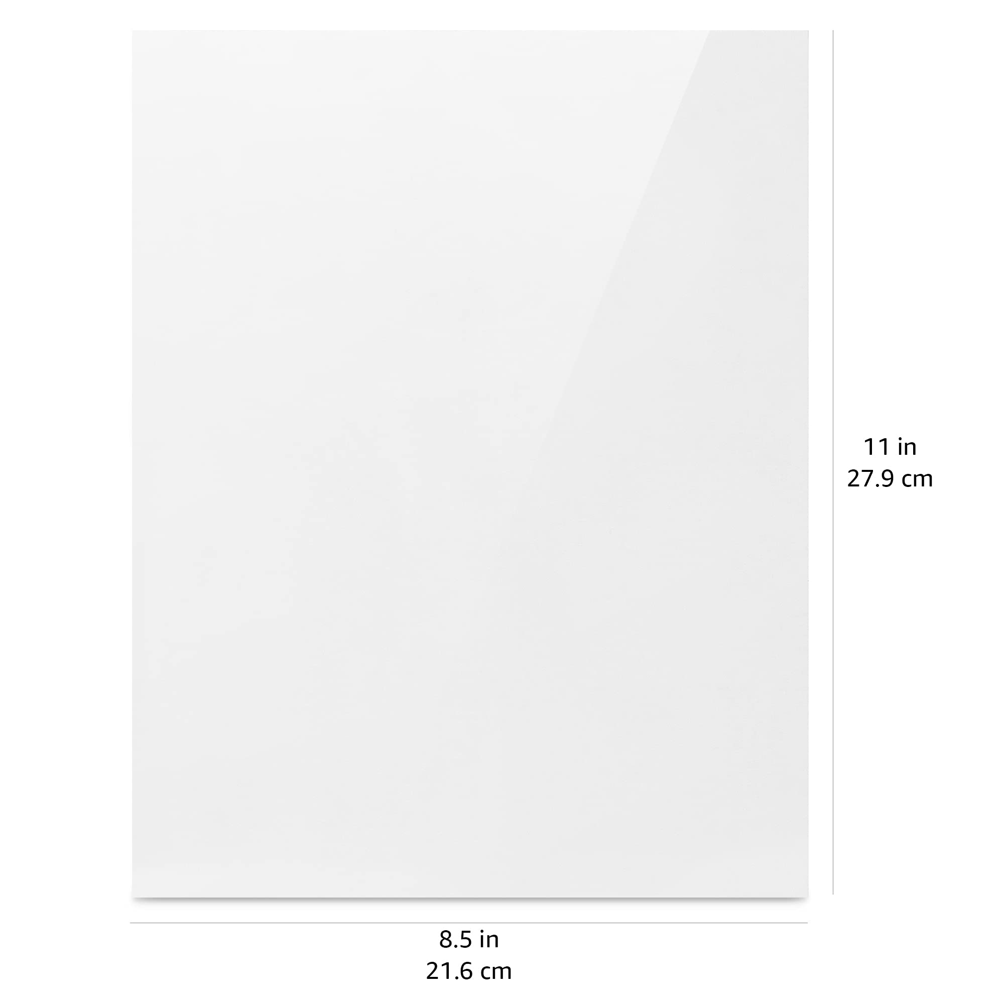 Amazon Basics Transparent Presentation Binding Covers, Letter Size, 8.5 x 11 Inches - Pack of 100