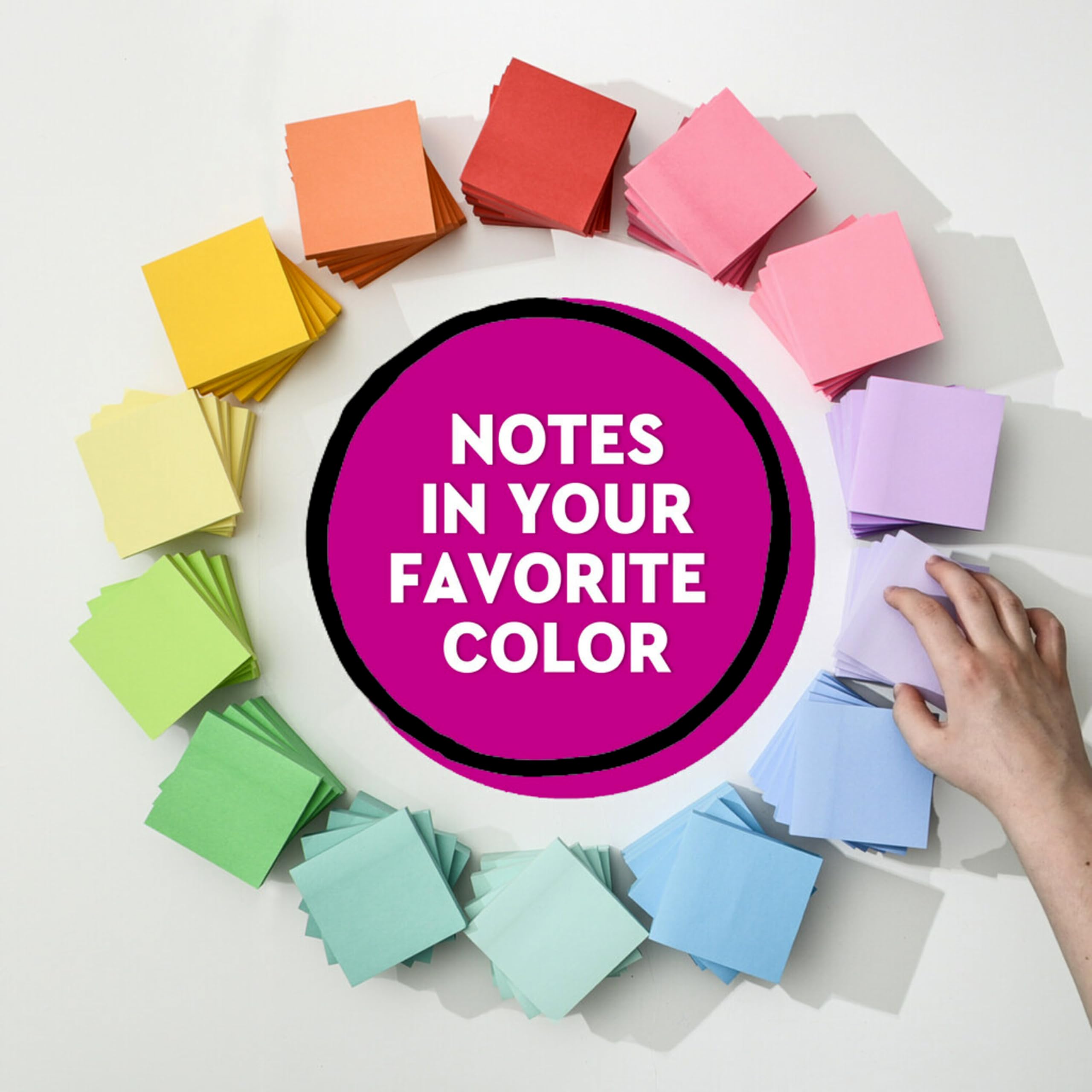 Post-it Super Sticky Notes, 3x3 in, 5 Pads, 2x the Sticking Power, Purple Iris, Recyclable (654-5SSCG)