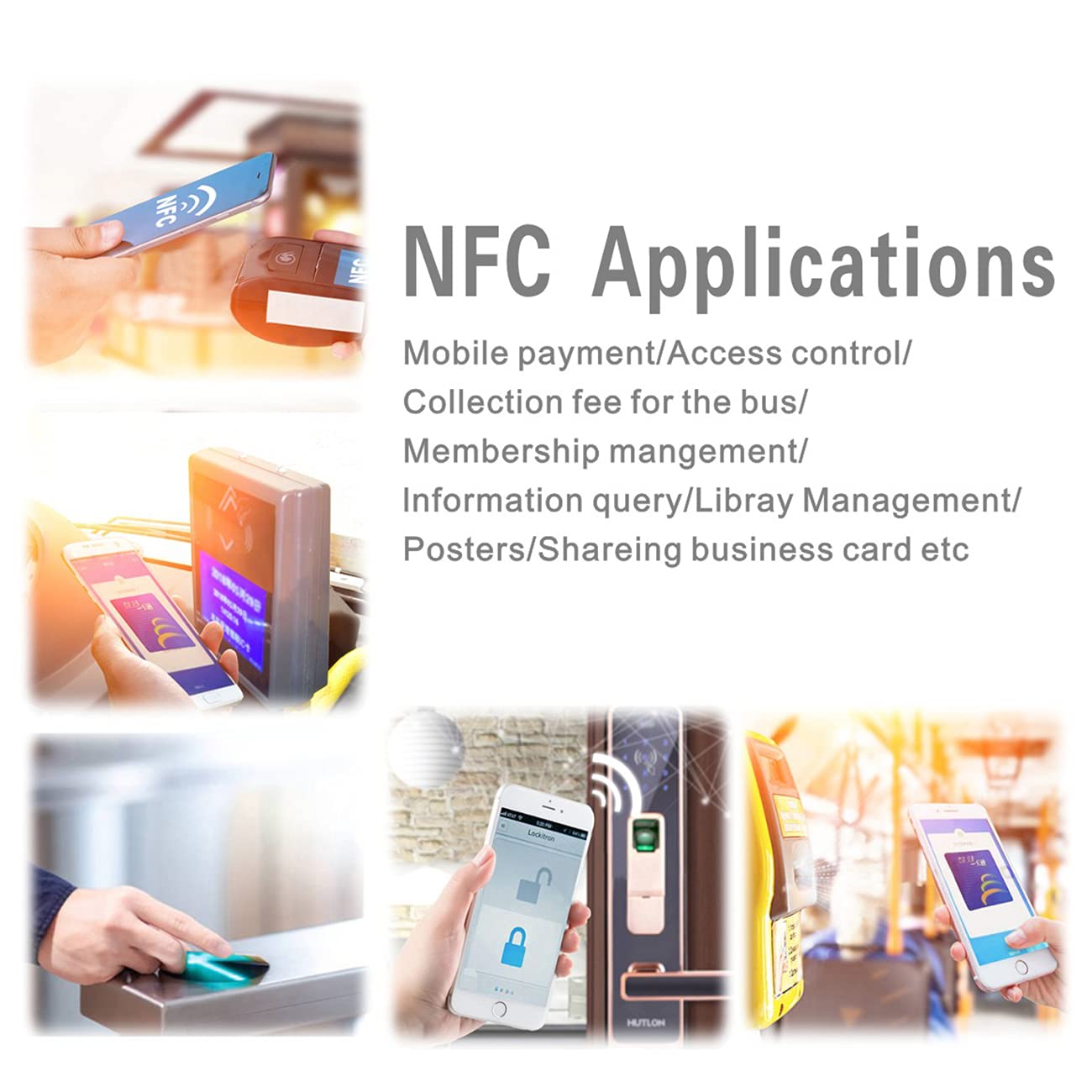 50pcs NFC Cards NFC Tags Ntag 215 NFC chip NFC 215 tag rewritable NFC Coin Cards,Compatible with Tagmo and NFC Enabled Mobile Phones and Devices, Round (25 mm/ 1 Inch)