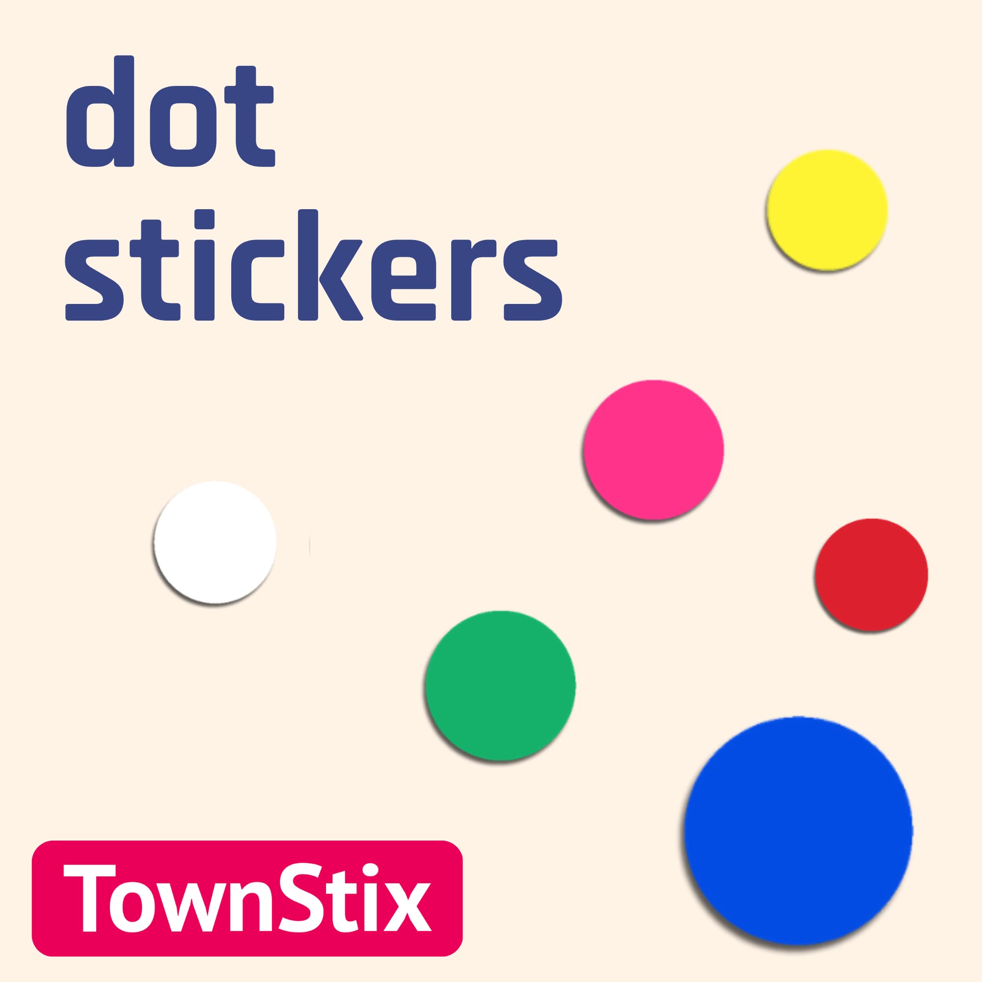 2000 Pack, 3/4" Round Dot Stickers Circle Labels - Green