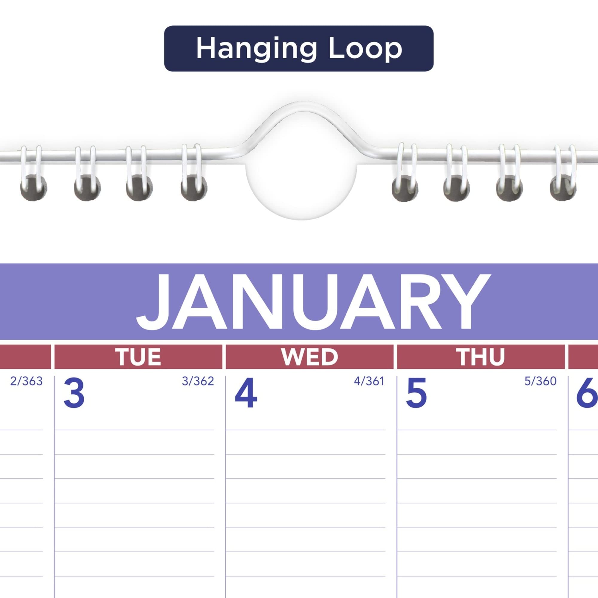 AT-A-GLANCE 2023 Wall & Desk Calendar, 8-1/2" x 11", Small, Unruled Blocks, Spiral Bound, Monthly (PM17028)