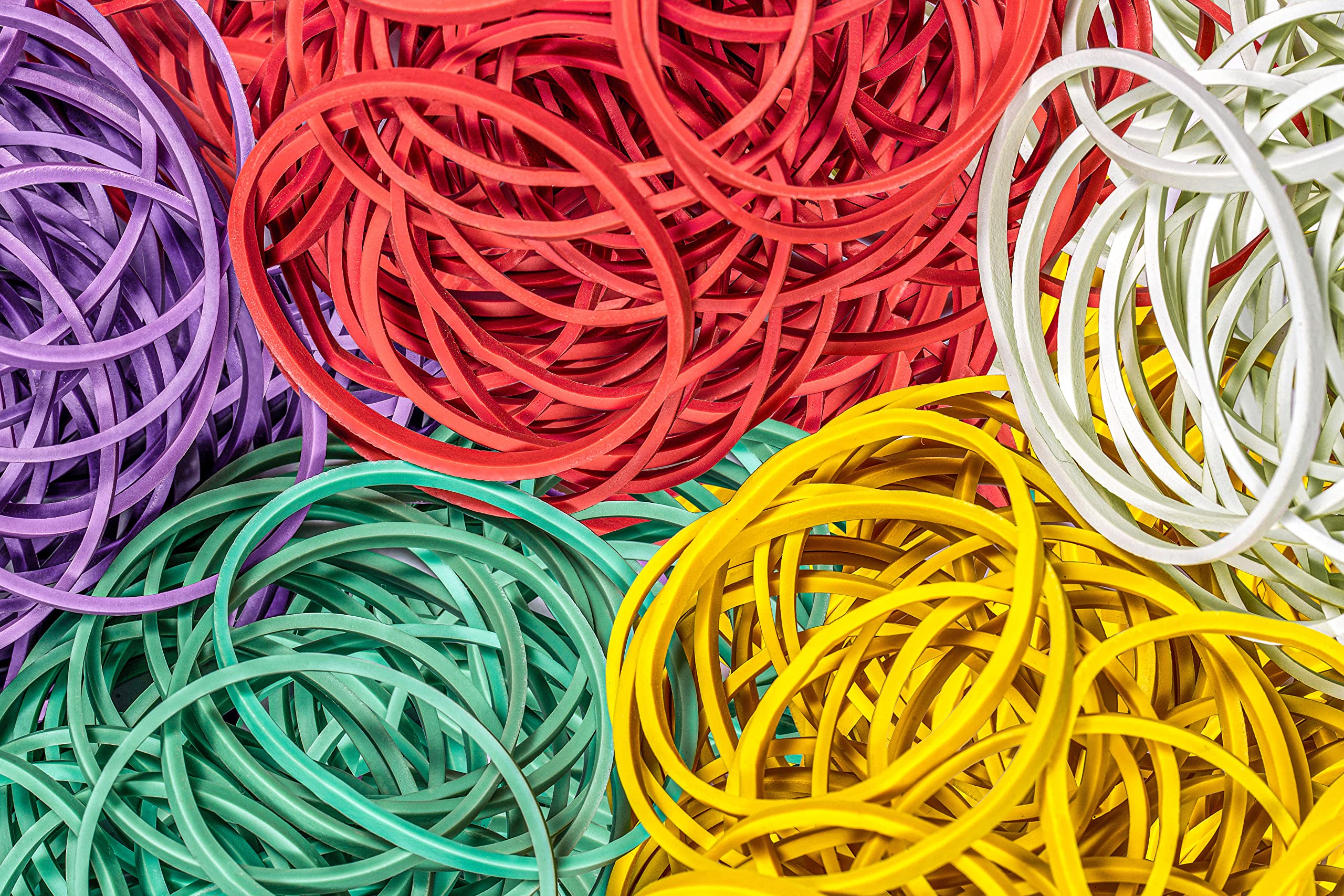 Mikily's 5 Colors Rubber Bands Ball for 0.33lb Office Supplies RubberBands
