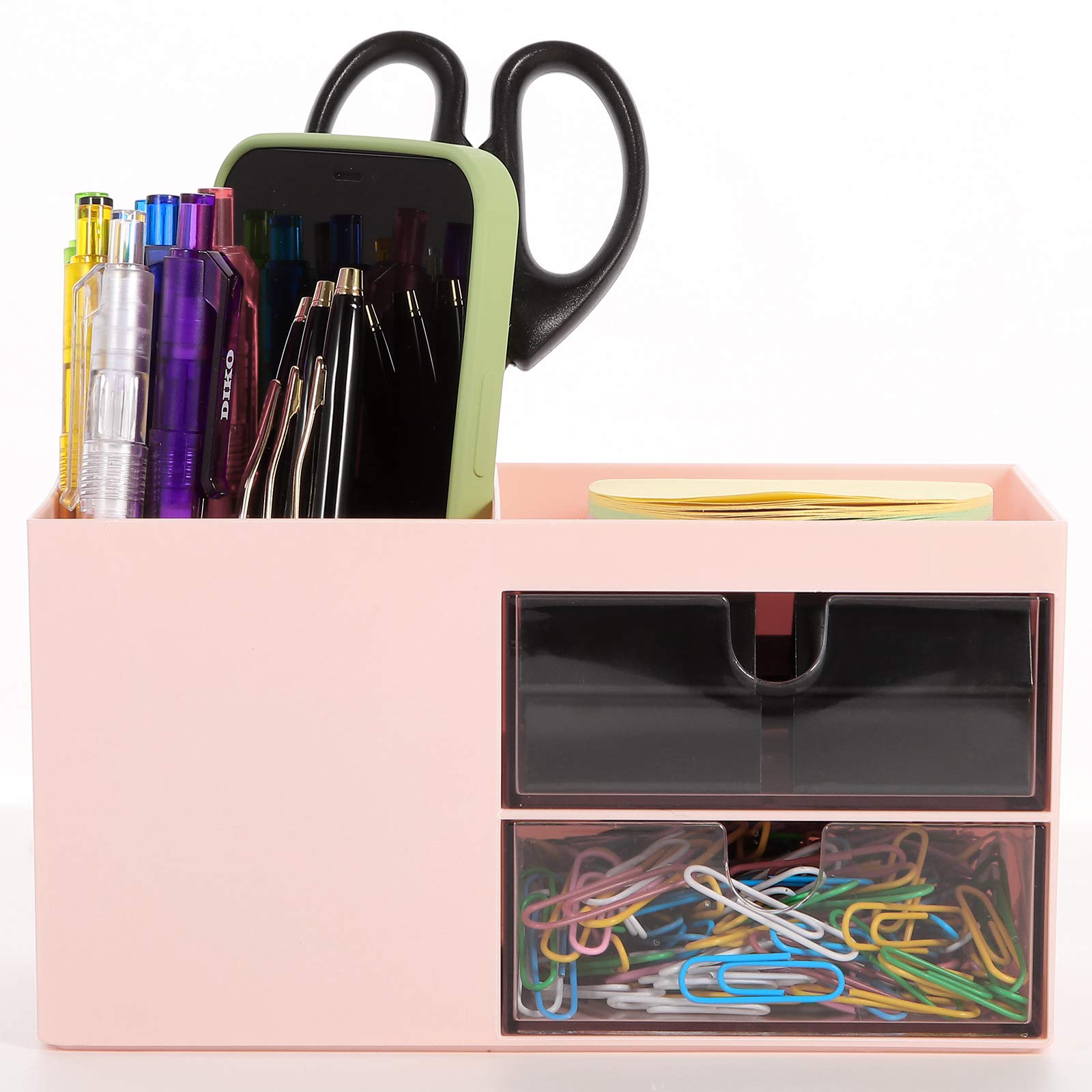 XDRELEC Pen Holder, Office Desk Organizer, and Accessories,Multi-Functional Pencil Cup, Pencil Holder for Desk ,Pen Organizer,Desktop Stationary Organizer,Office Organization and Storage (Pink)