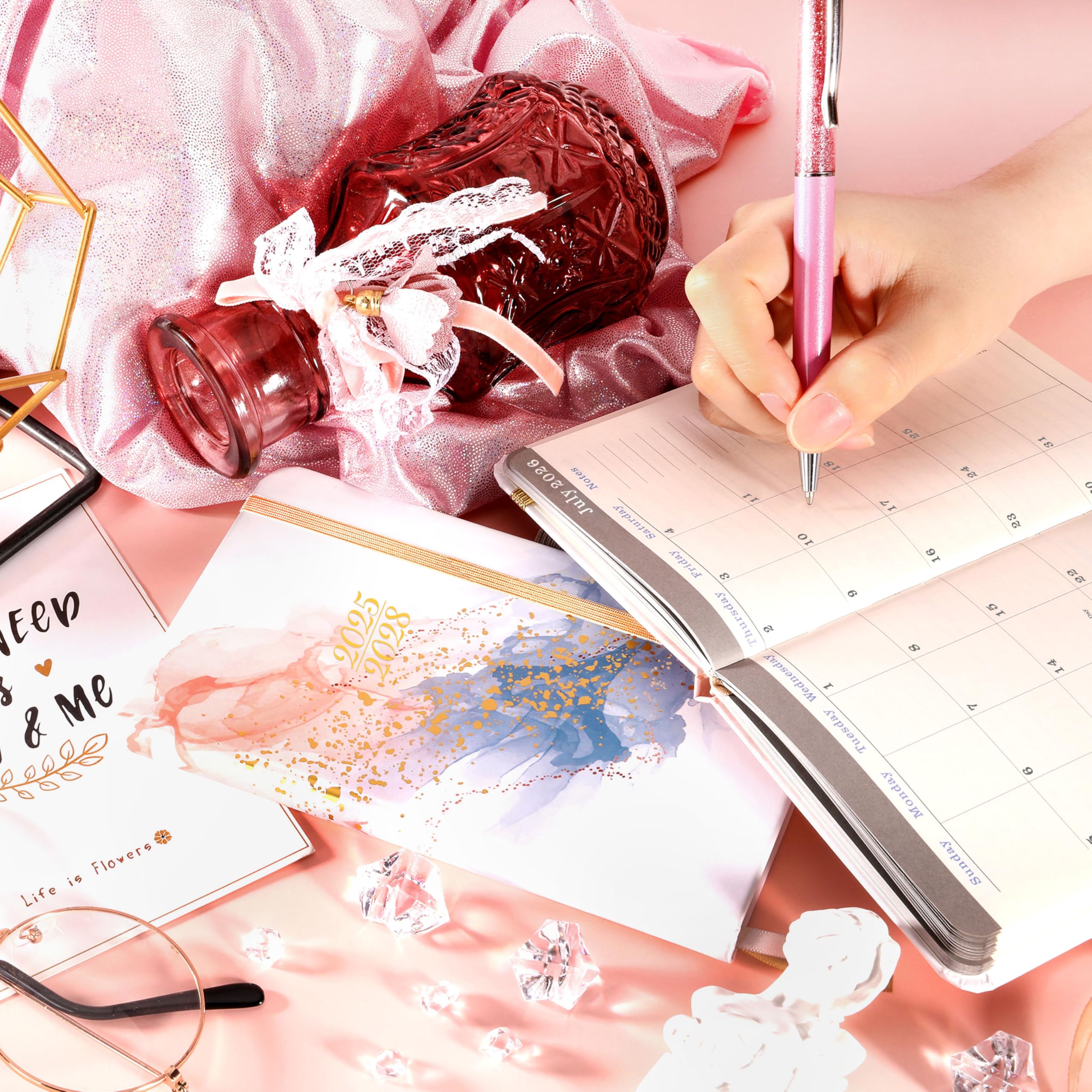 2023-2025 Pocket Planner/Calendar - Monthly Pocket Planner/Calendar 2023-2025, 36 Months from Jan. 2023 to Dec. 2025, 6.3" x 3.7",Pocket Planner with Pen Hold, Inner Pocket and 63 Notes Pages