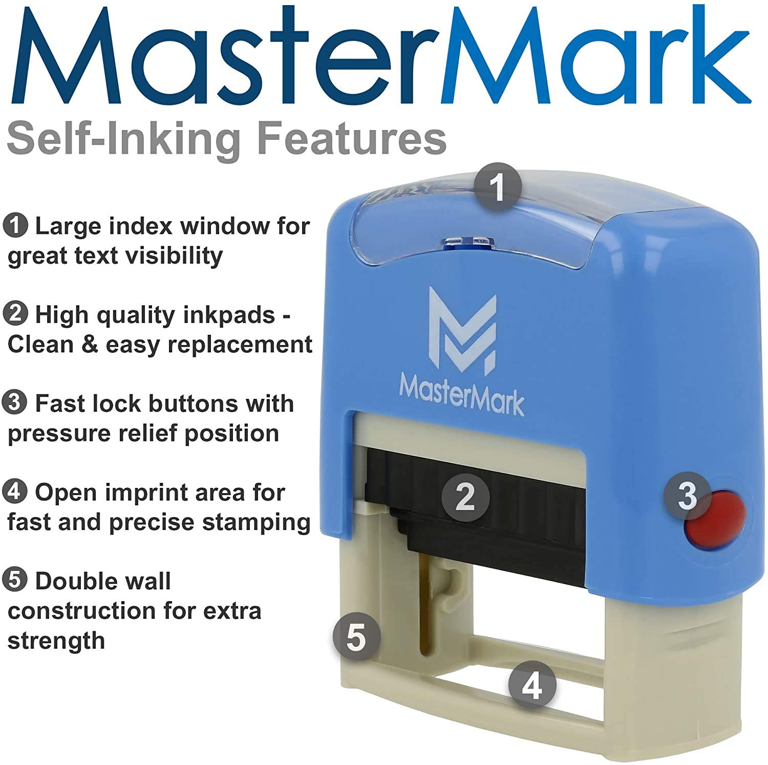 Custom Stamp - Self-Inking Stamp (3 Line Stamp)