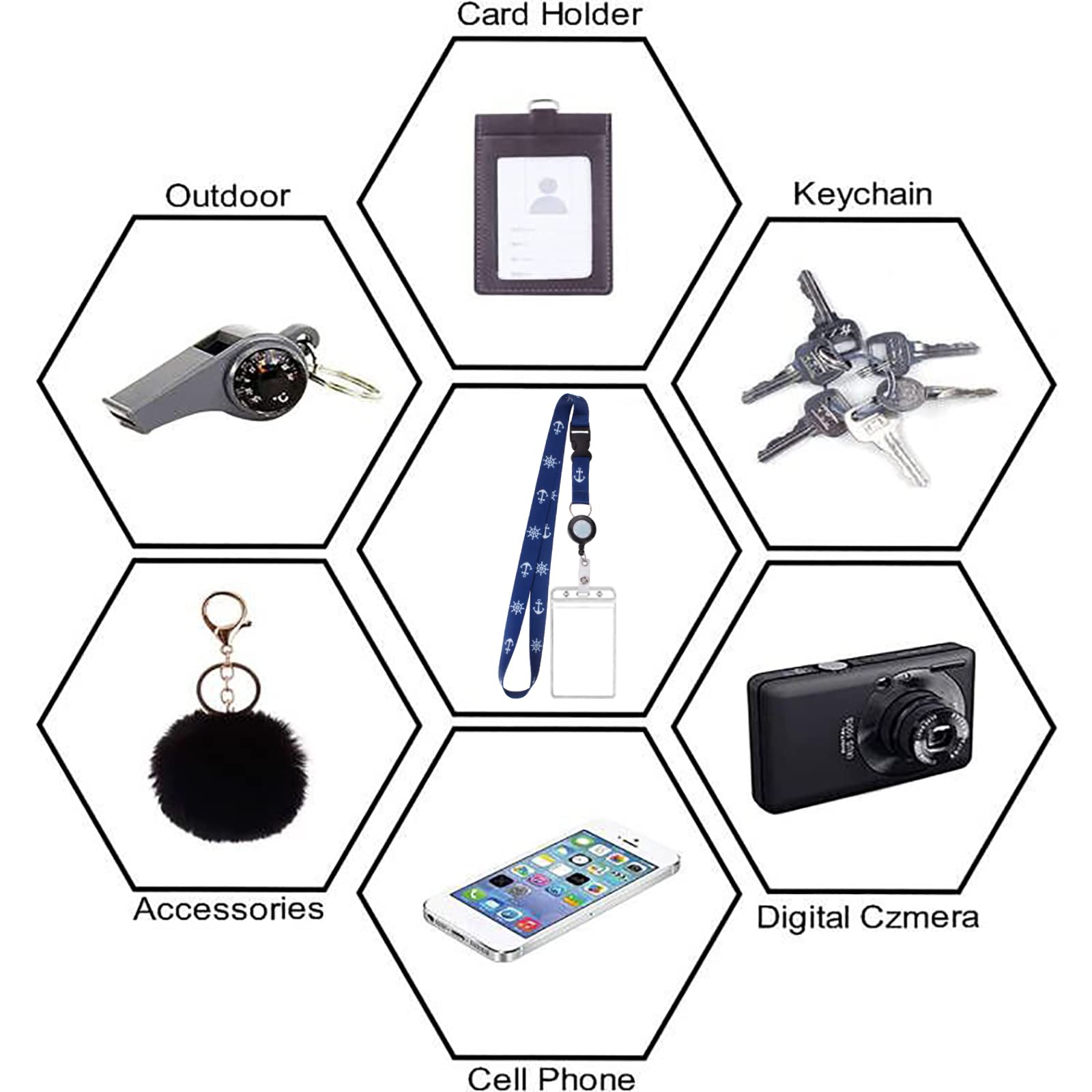 Retractable Cruise Lanyards, 4 Pack Waterproof Cruise Lanyard with ID Badge Reel Holder & Detachable Buckle for Cruises Ships Key Cards, Cruise Essentials & Must Have Accessories (4 Colors)
