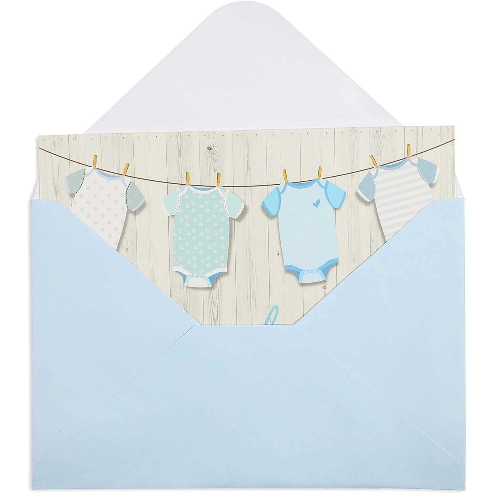 Pipilo Press 60 Pack Boy Baby Shower Thank You Cards with Blue Envelopes, Cute Stickers, Blank Inside (6 x 4 In)