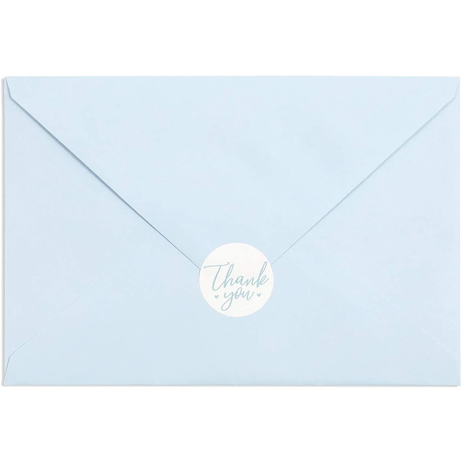 Pipilo Press 60 Pack Boy Baby Shower Thank You Cards with Blue Envelopes, Cute Stickers, Blank Inside (6 x 4 In)