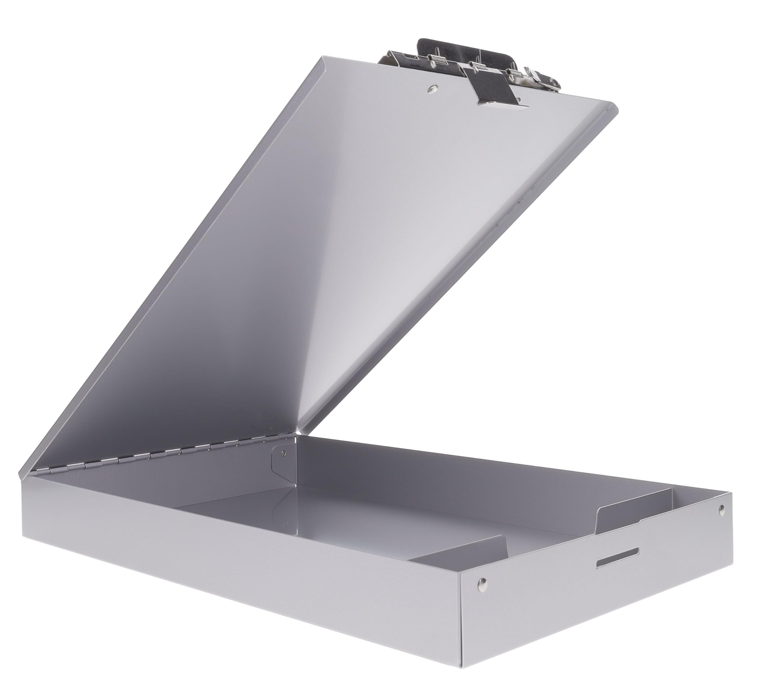 Saunders Recycled Aluminum Redi-Rite Storage Clipboard with Self-Locking Latch – Lightweight, Weather-Resistant Lacquer Finish Stationery Box. Office Products, Silver, Letter