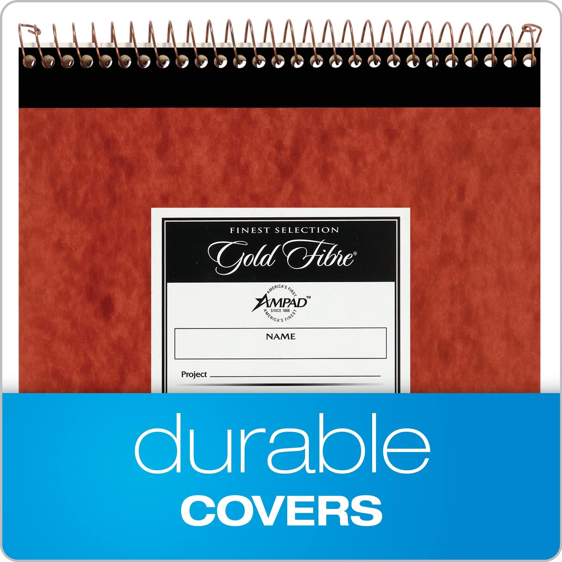 Gold Fibre Retro Pad, Wide Rule, 8-1/2 x 11-3/4, Antique Ivory, 70-Sheets/Pad (20-008R)