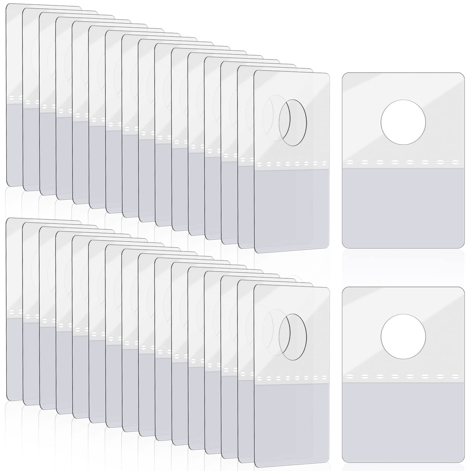 800 Pcs Hang Tabs Round Hole Hang Tags Self-Adhesive Hanging Tabs Heavy Duty Display Tags for Hanging Retail Displays(7/8 x 1-1/4 Inches)