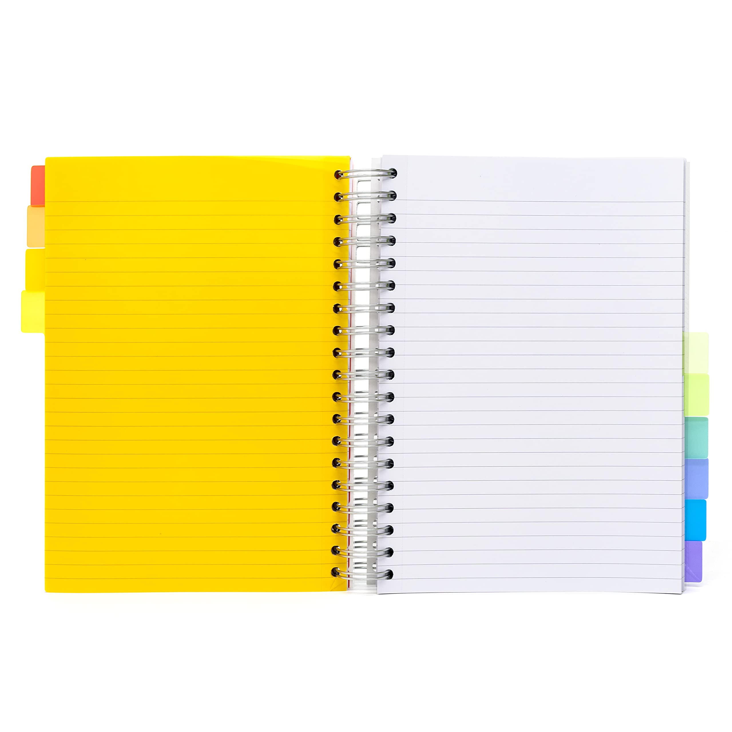 Pukka Pad B5 Subject Notebook with 10 Repositionable Dividers for Organization β 400 Perforated Pages of 80GSM Paper β 200 Sheet Notebook for School, Office, and Home β White, 7.48 x 9.84in