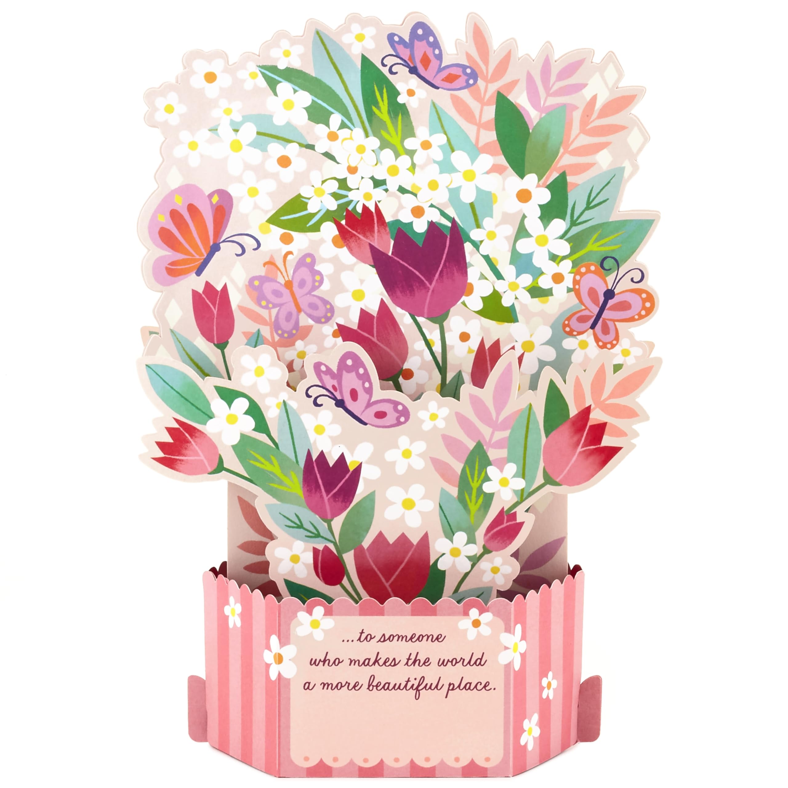 Hallmark Paper Wonder Musical Pop Up Birthday Card with Motion (Butterflies and Flowers)
