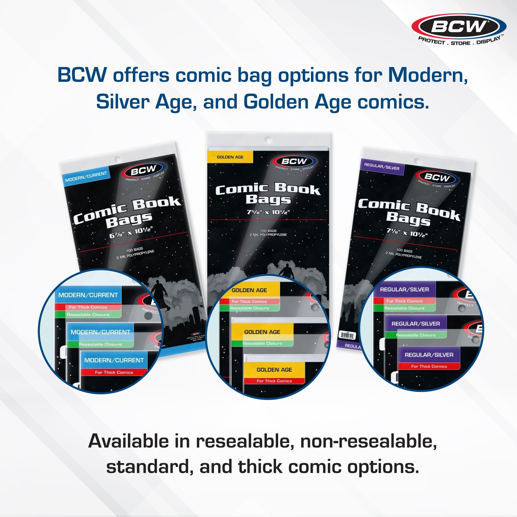 BCW Current Comic Bags - 200 Count