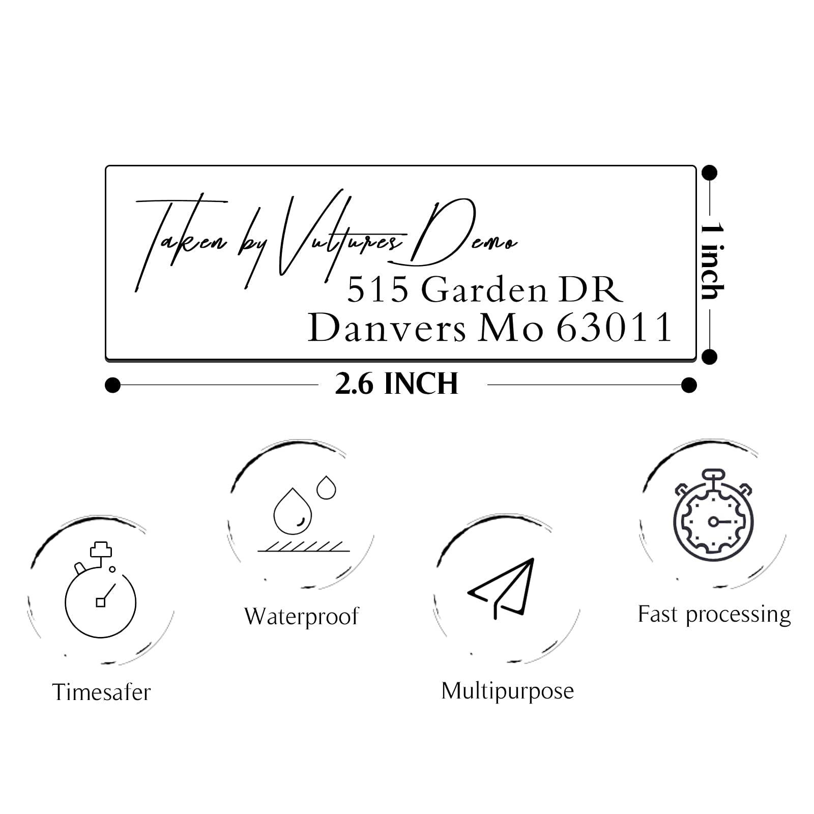 LINMAGCO Personalized Return Address Labels Clear 500 Pcs Mail Labels for Envelopes Weddings Self Adhesive Rectangle Elegant Name Stickersā¦