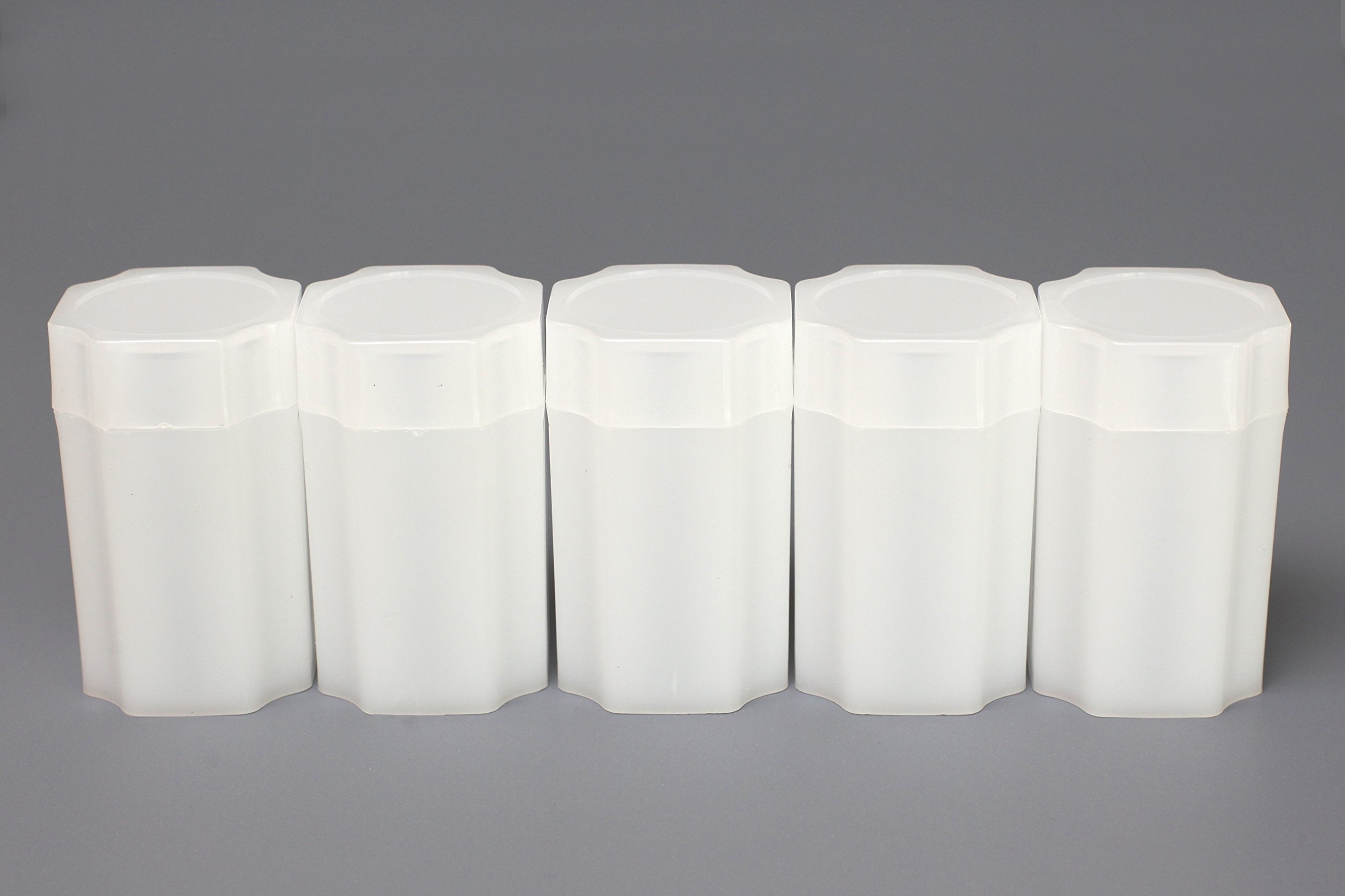 Airtight Silver Round Coin Tube 5 Pack
