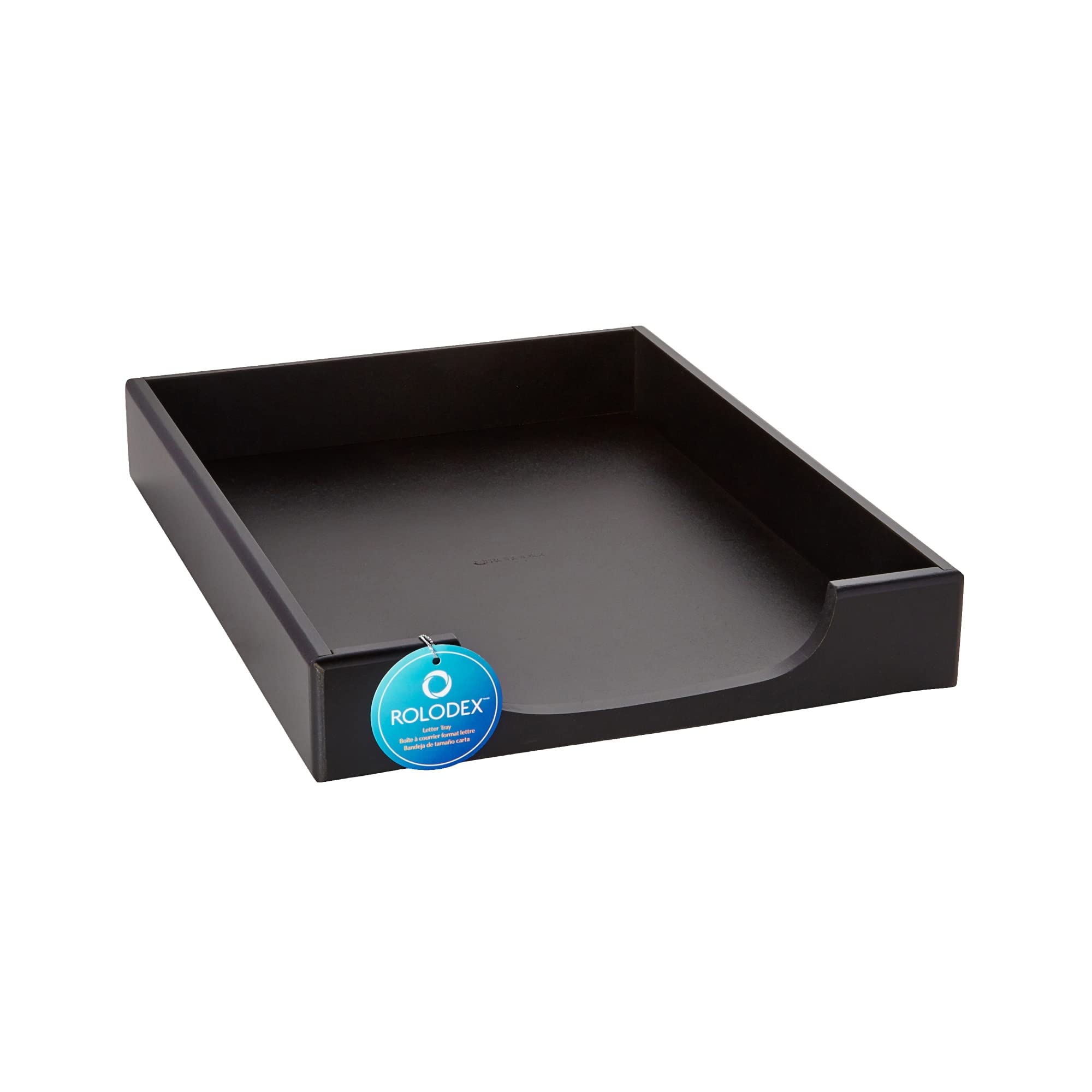 Rolodex® Wood Tones™ Letter-Size Tray, Black