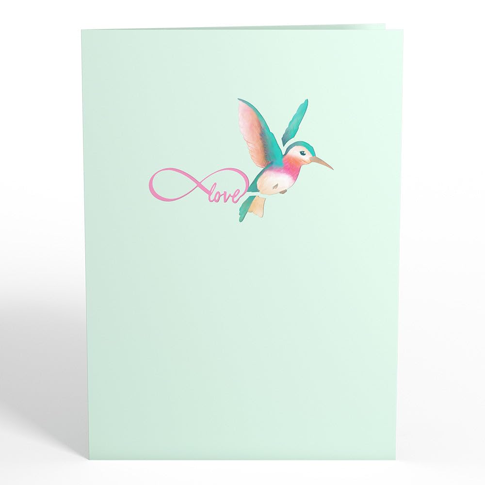 Lovepop Lovely Hummingbird Pop Up Card, 5x7 - 3D Greeting Card, Cards for Mom, Thinking of You, Love Card