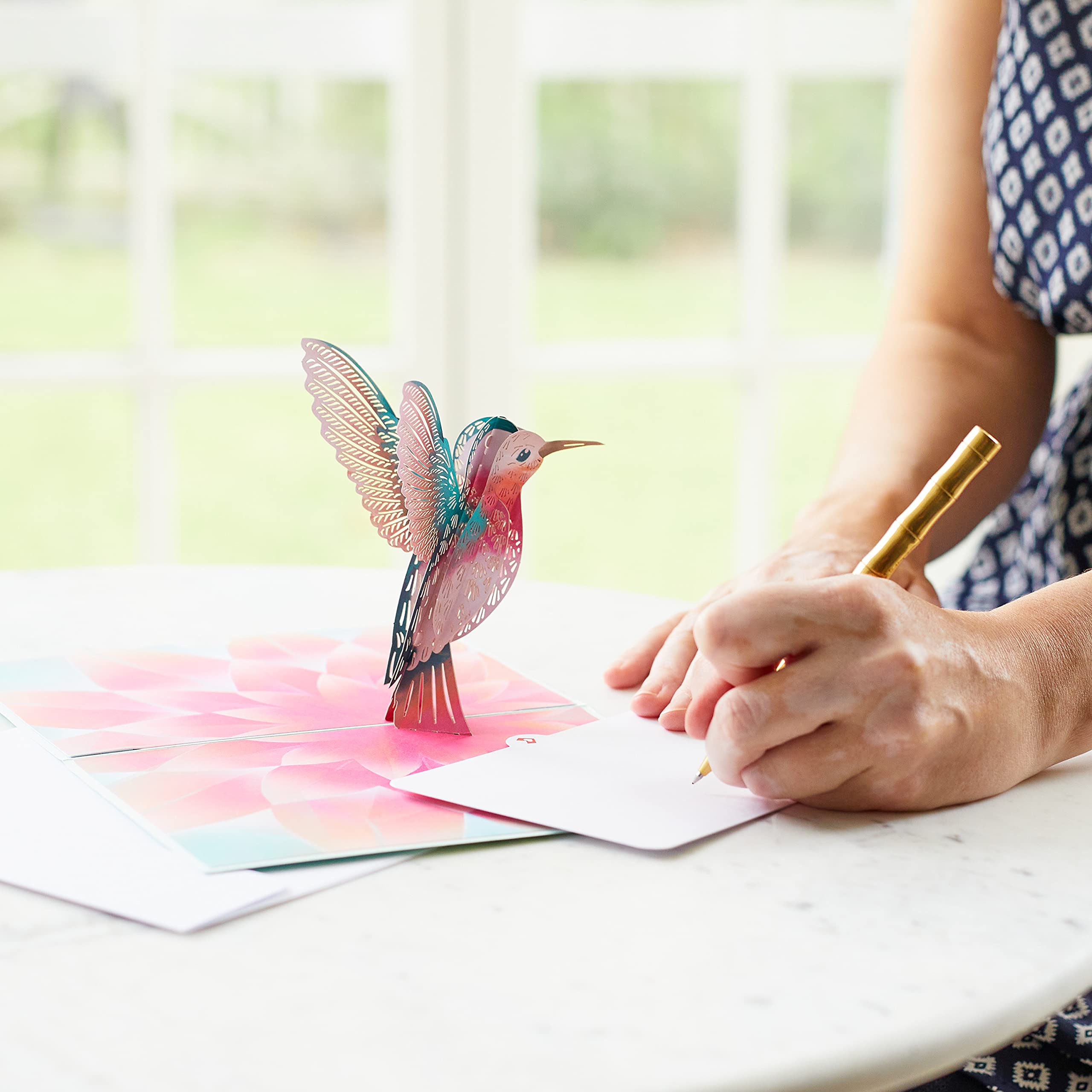 Lovepop Lovely Hummingbird Pop Up Card, 5x7 - 3D Greeting Card, Cards for Mom, Thinking of You, Love Card