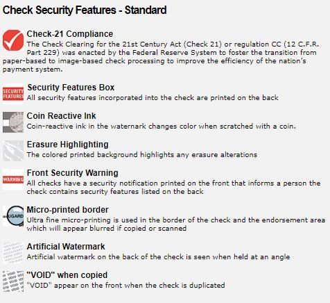 CheckOMatic Computer Check Paper - 100 Pack - Top Blank Stock Checks - Security Features & Laser Printer Compatible - Blue Diamond