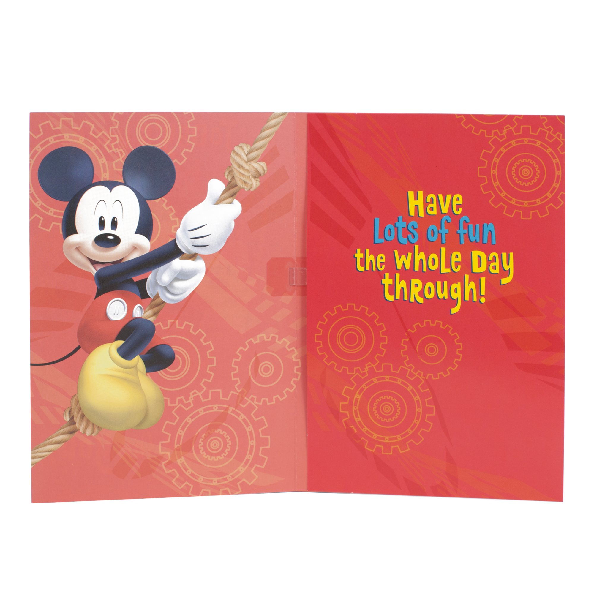 Hallmark Birthday Card for Kids with Sound (Plays Mickey Mouse Clubhouse Theme)