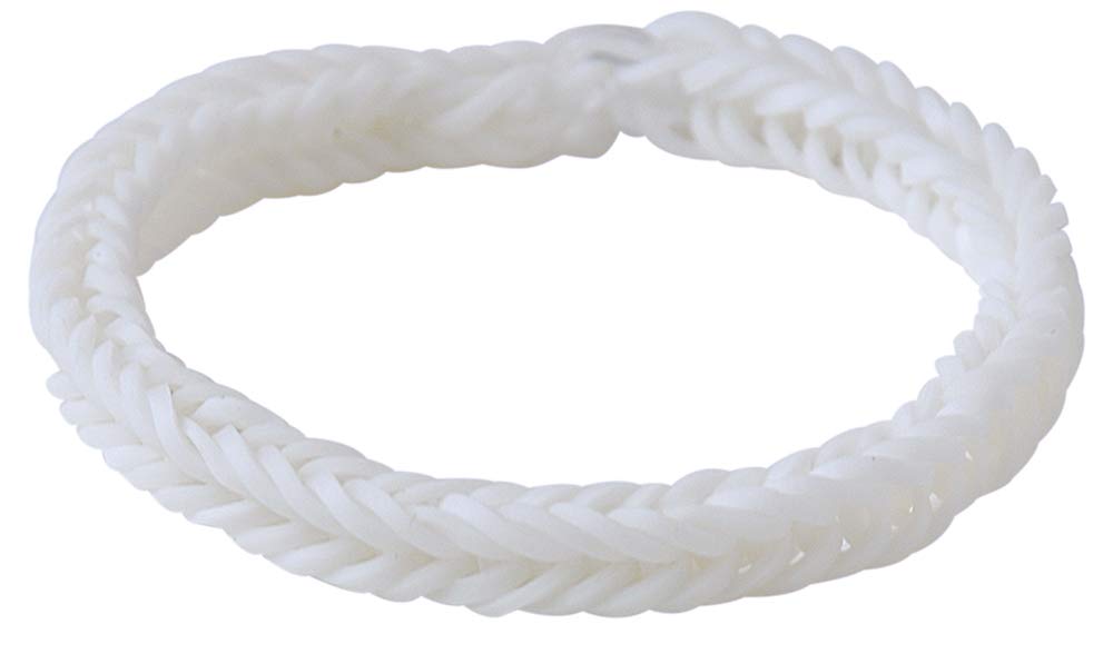 The Beadery White Wonderloom Bands, 600 RubberBand & 24 Clip