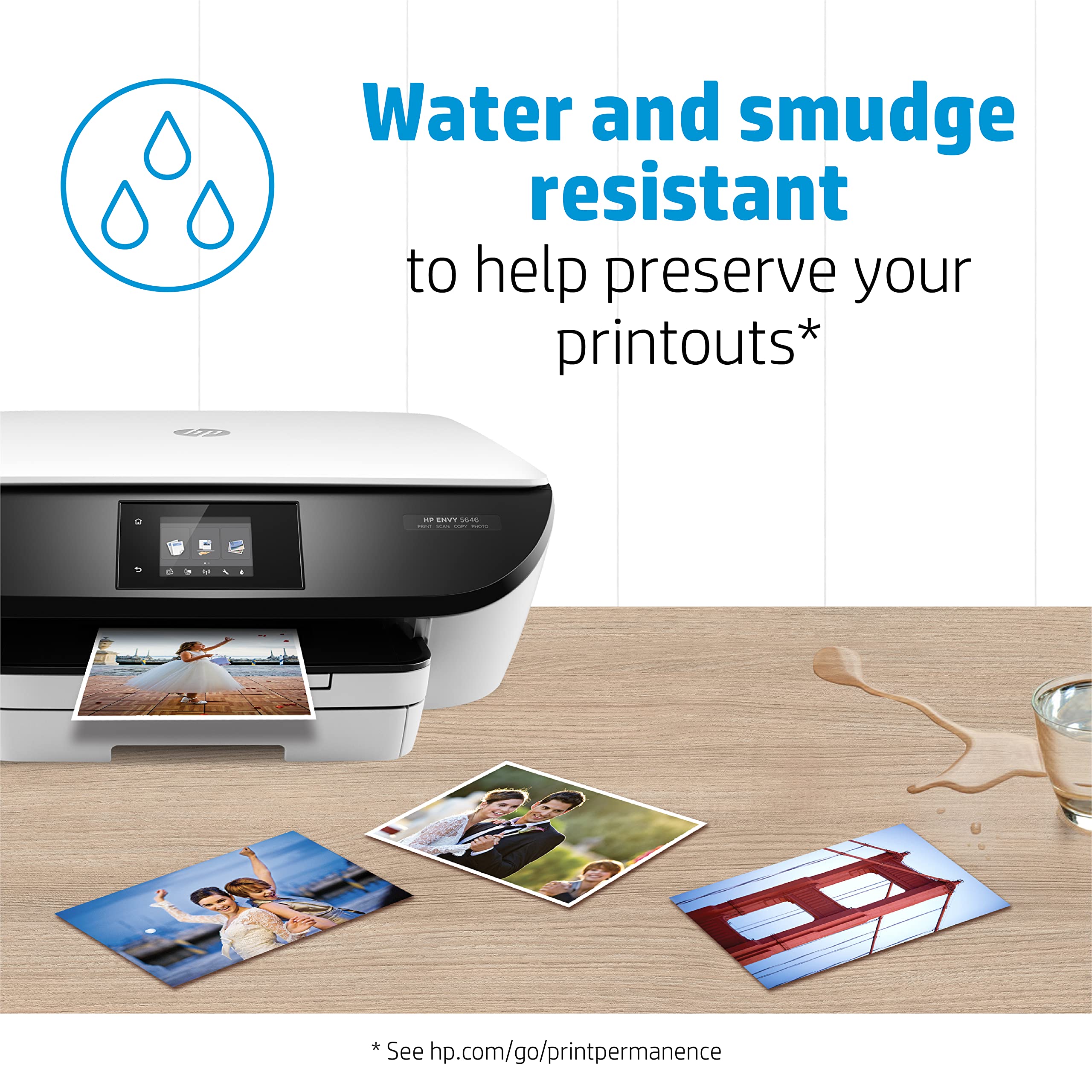 HP Premium Plus Photo Paper, Glossy, 4x6 in, 100 sheets (CR668A)